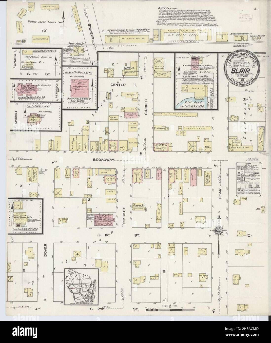 Map of blair hi-res stock photography and images - Alamy
