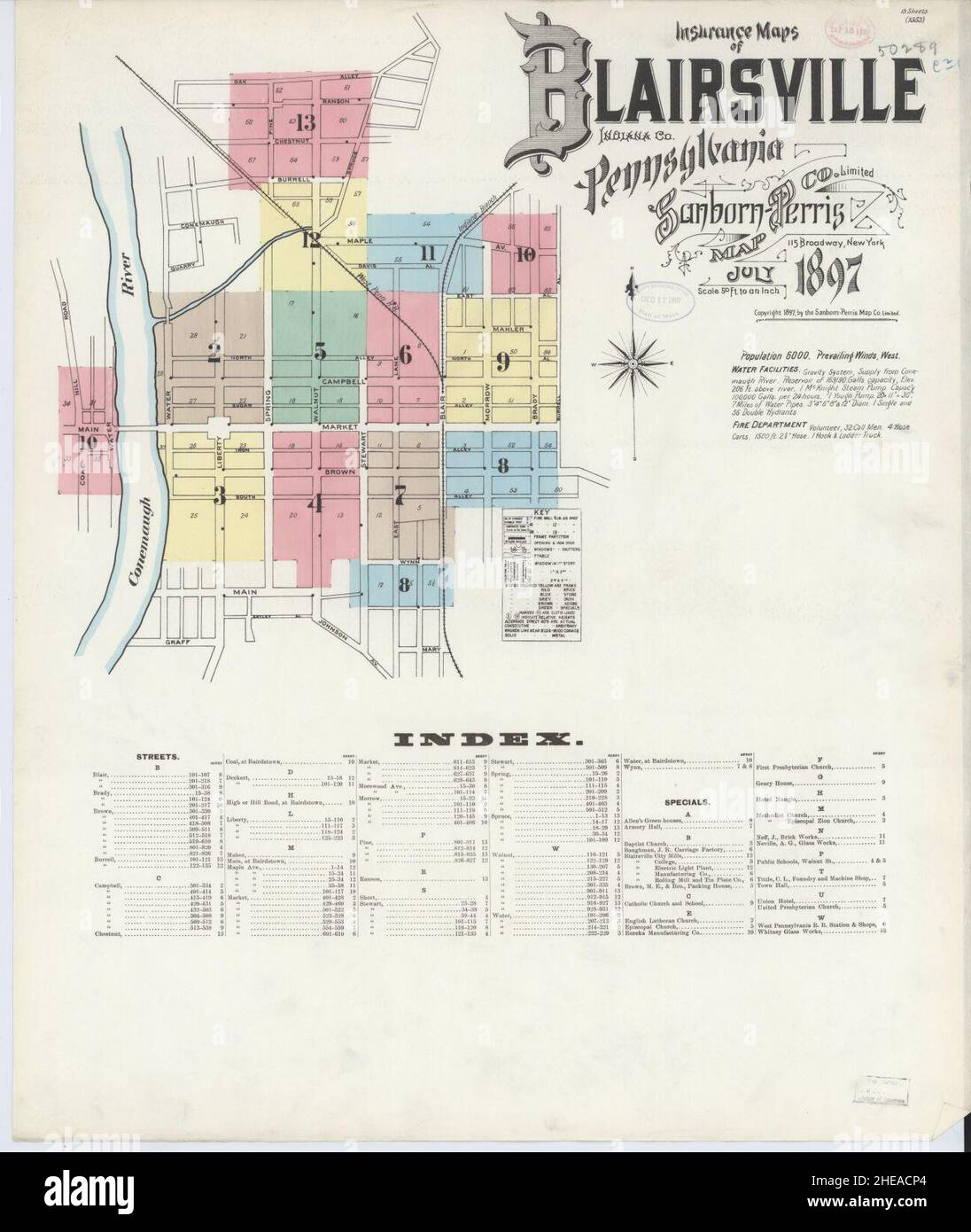 Sanborn Fire Insurance Map from Blairsville, Indiana County ... Sanborn Fire Insurance Map from Blairsville, Indiana County ...