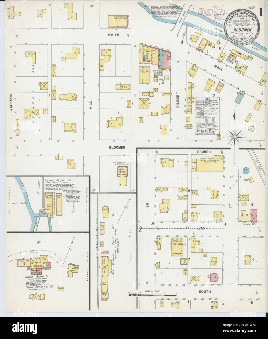 Sanborn Fire Insurance Map from Bloomer, Chippewa County, Wisconsin ...