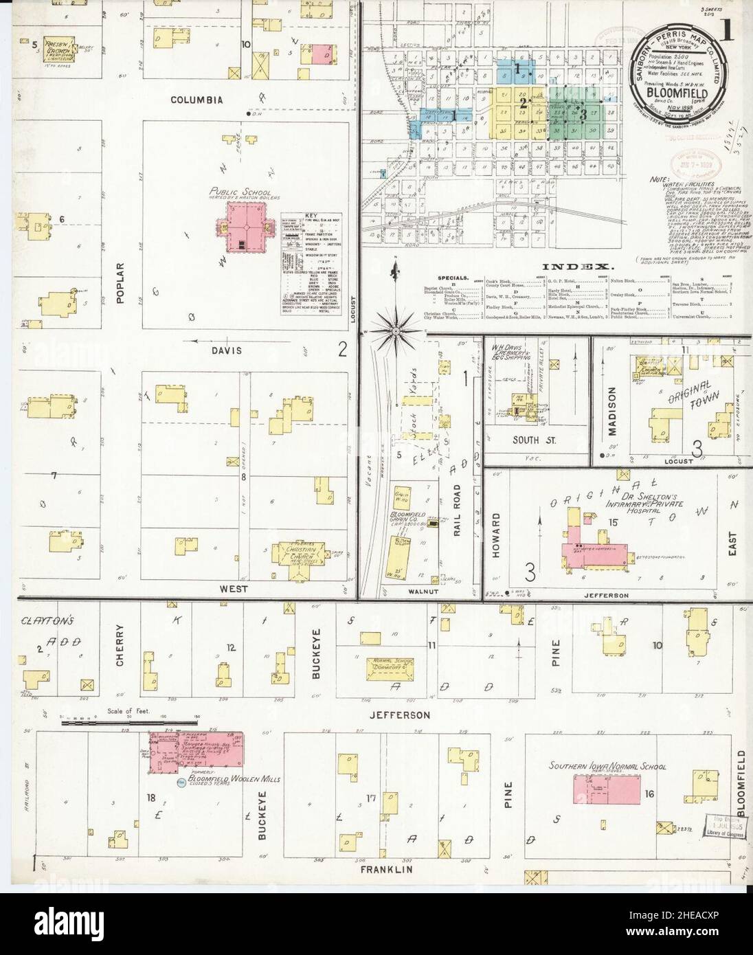 Map of bloomfield hi-res stock photography and images - Alamy