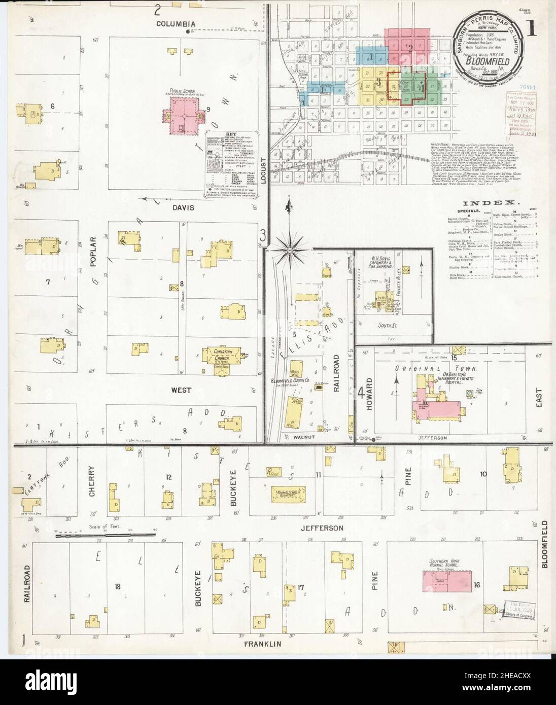Map of bloomfield hi-res stock photography and images - Alamy