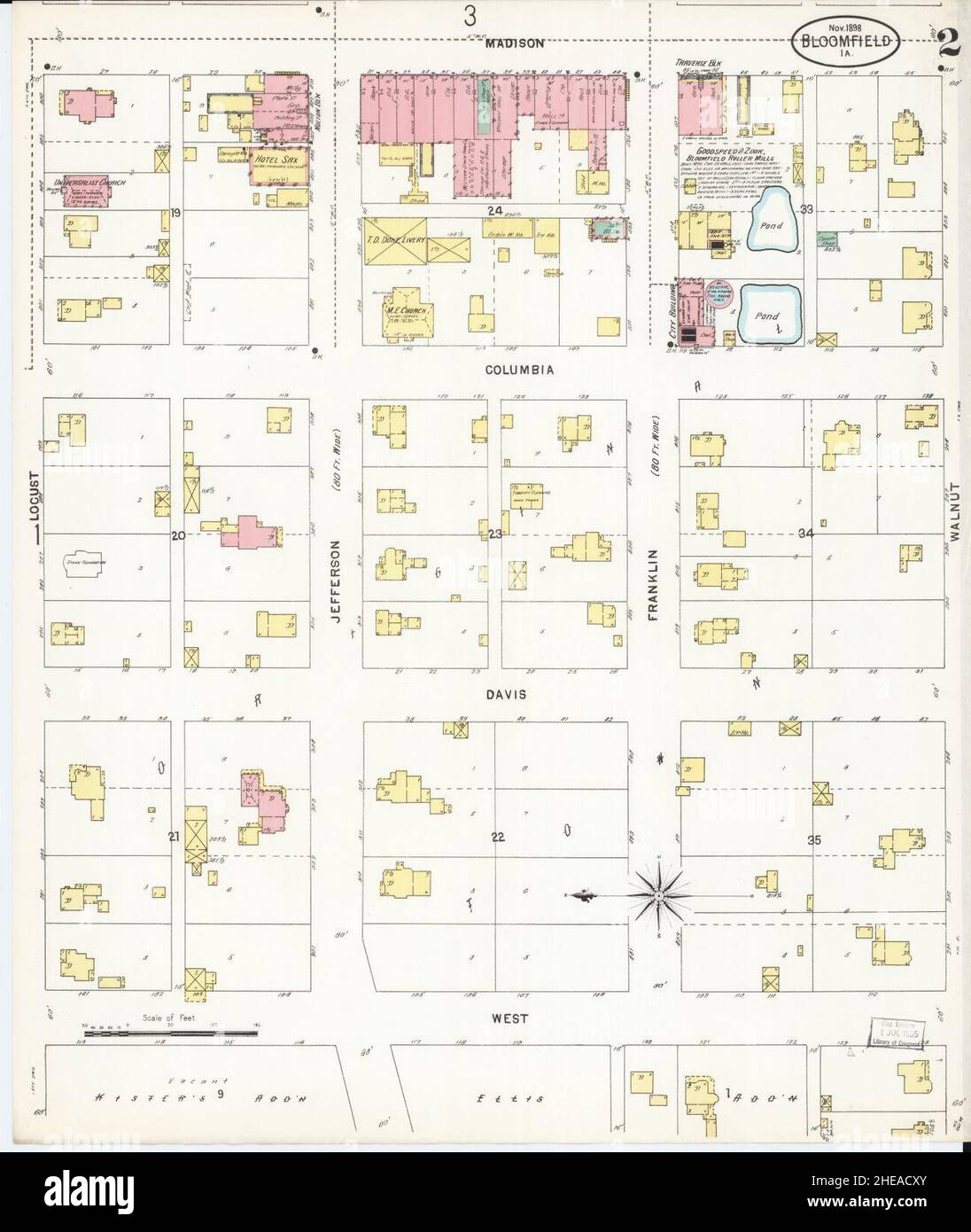 Map of bloomfield hi-res stock photography and images - Alamy