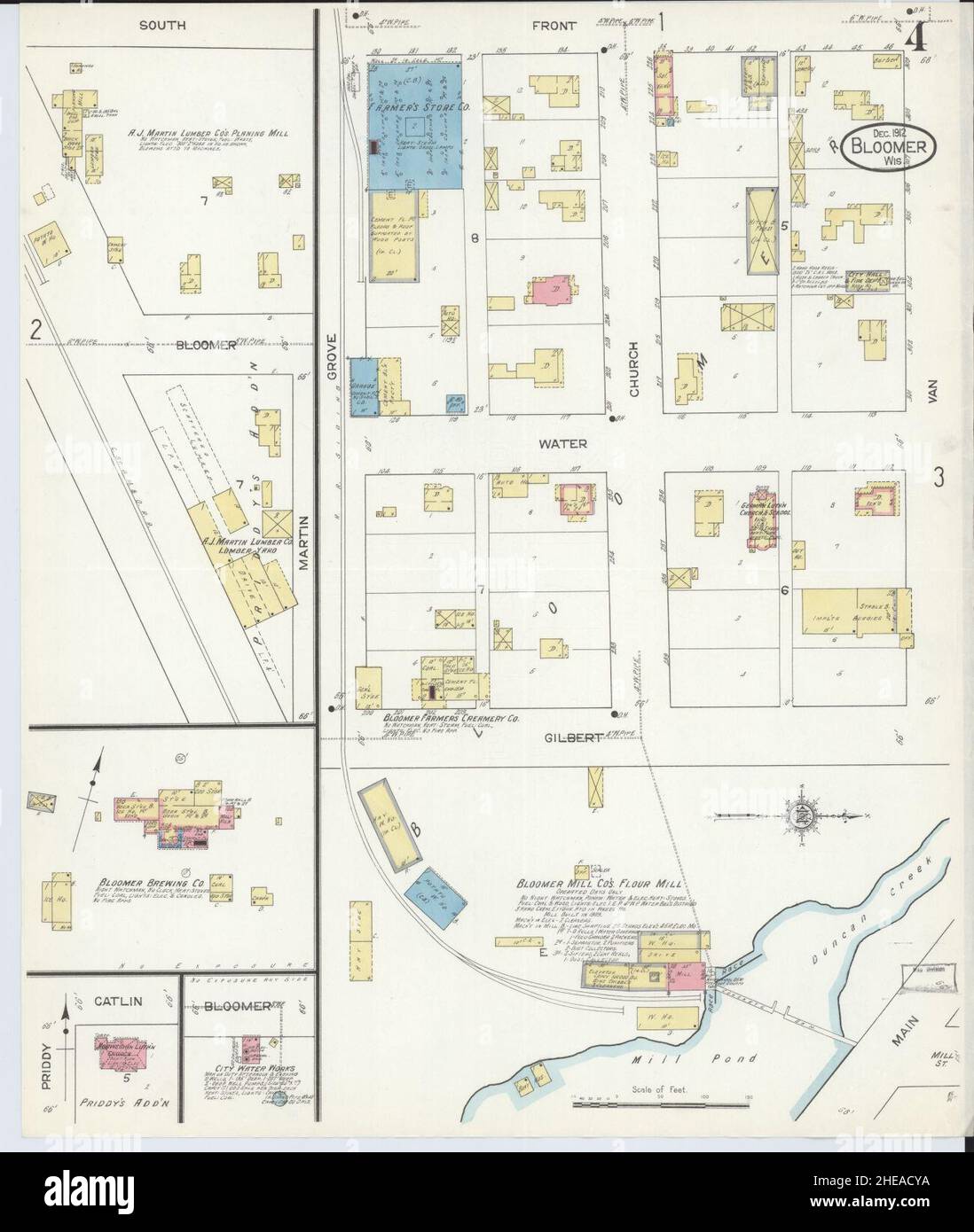 Bloomer wisconsin map hi-res stock photography and images - Alamy