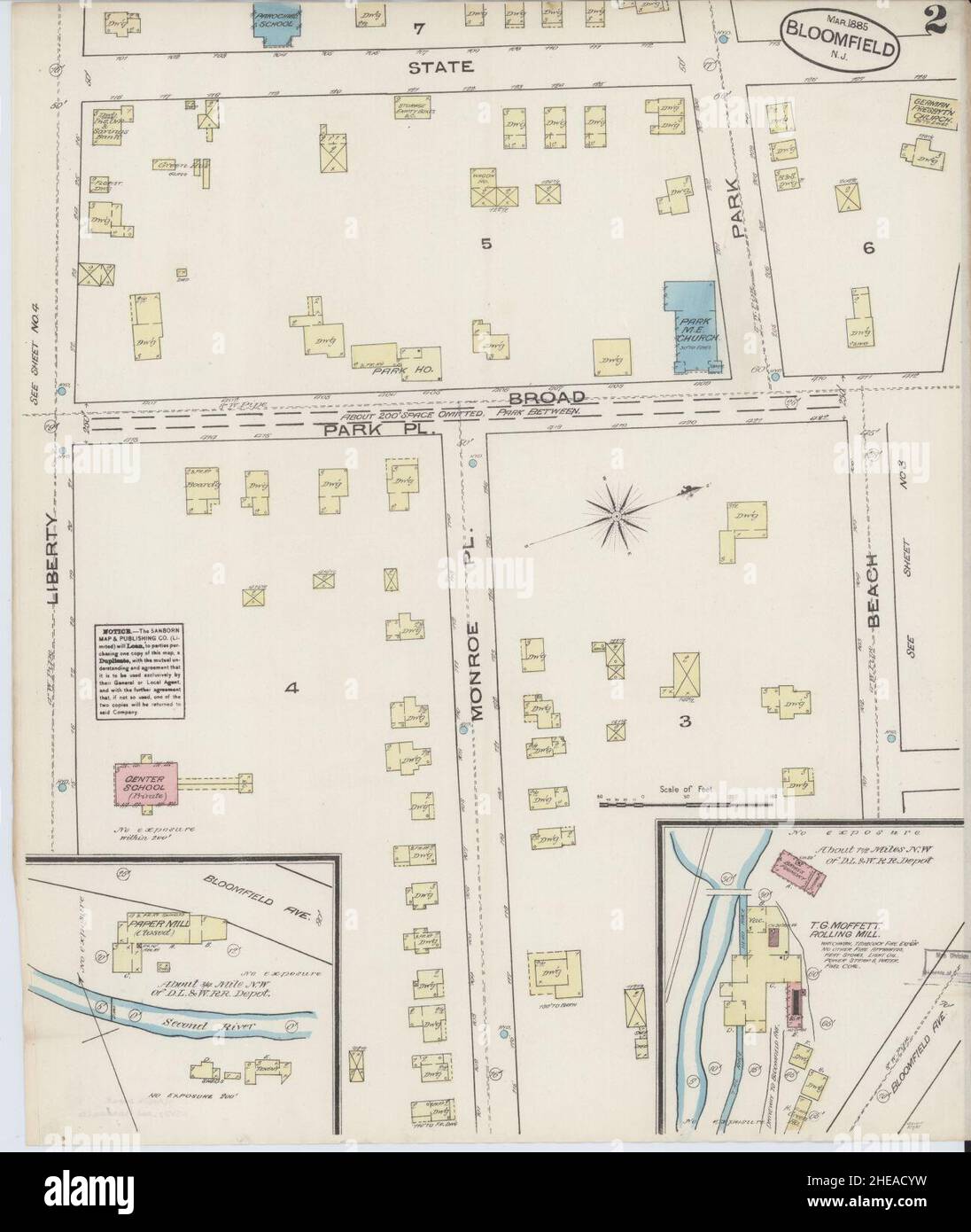 Map of new bloomfield hi-res stock photography and images - Alamy