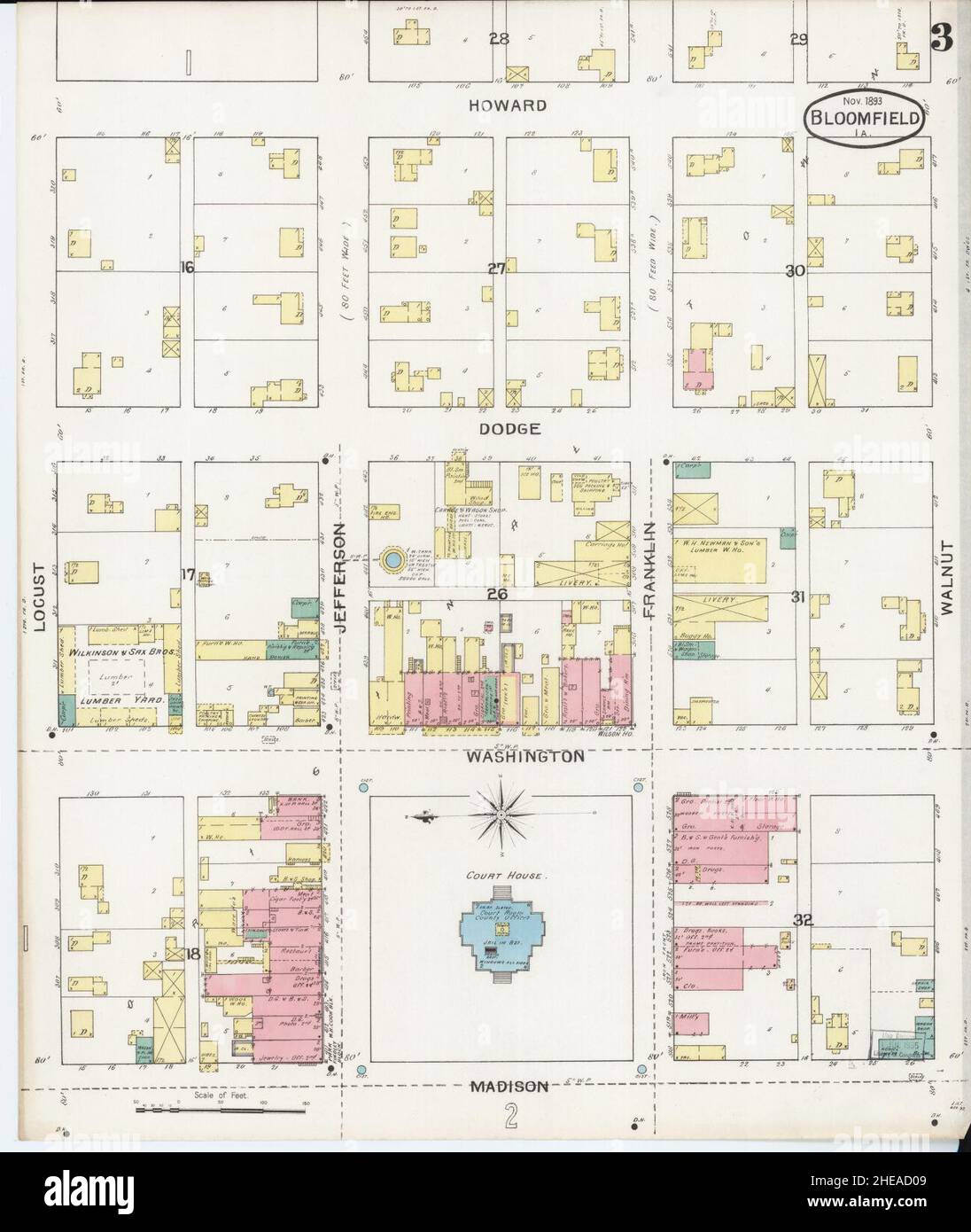 Map of bloomfield hi-res stock photography and images - Alamy