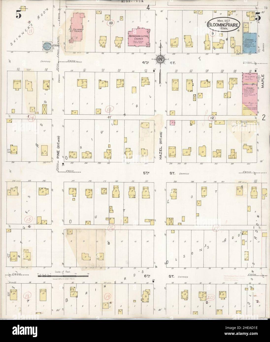Sanborn Fire Insurance Map from Blooming Prairie, Steele County ...
