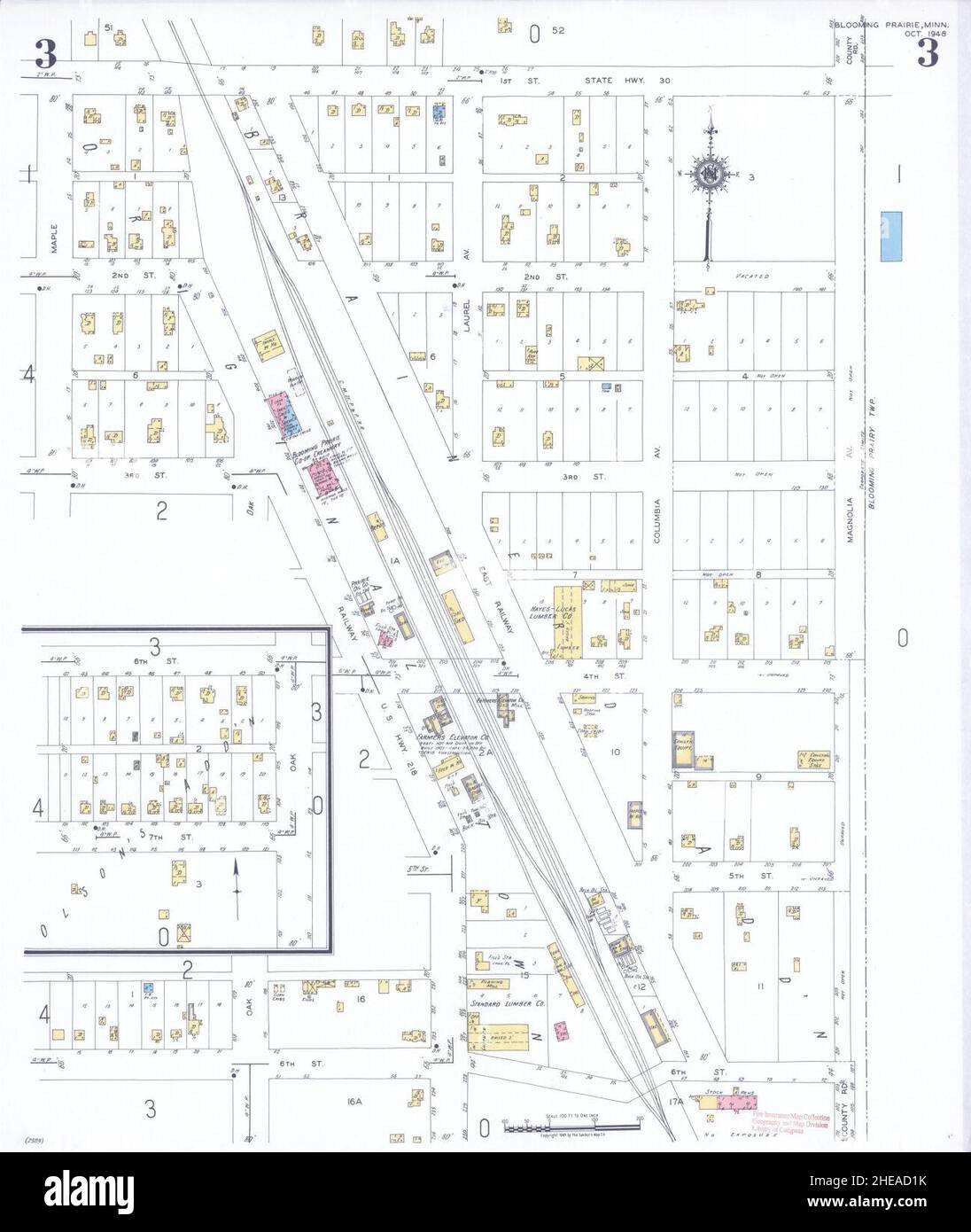 Sanborn Fire Insurance Map from Blooming Prairie, Steele County ...