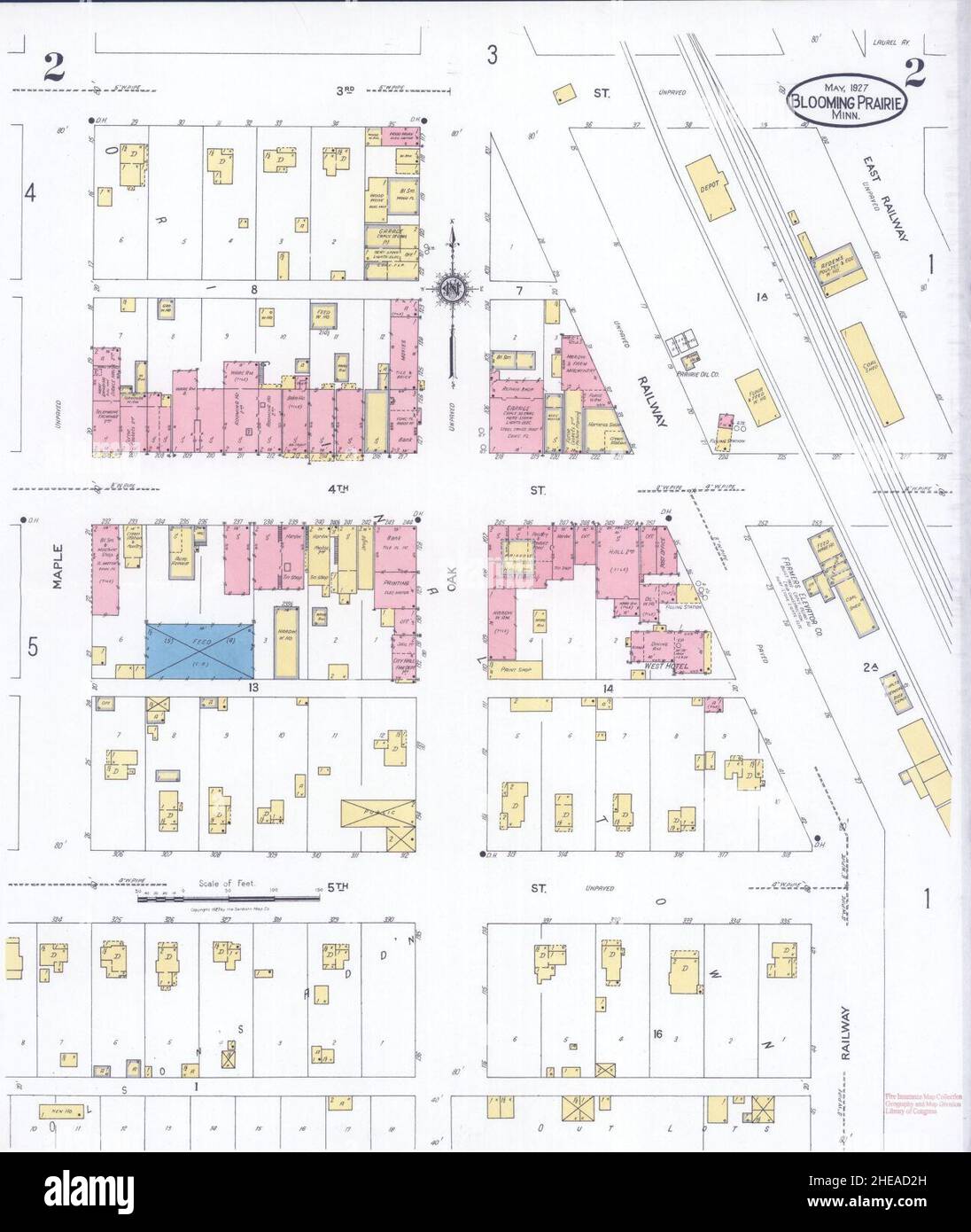 Sanborn Fire Insurance Map from Blooming Prairie, Steele County ...