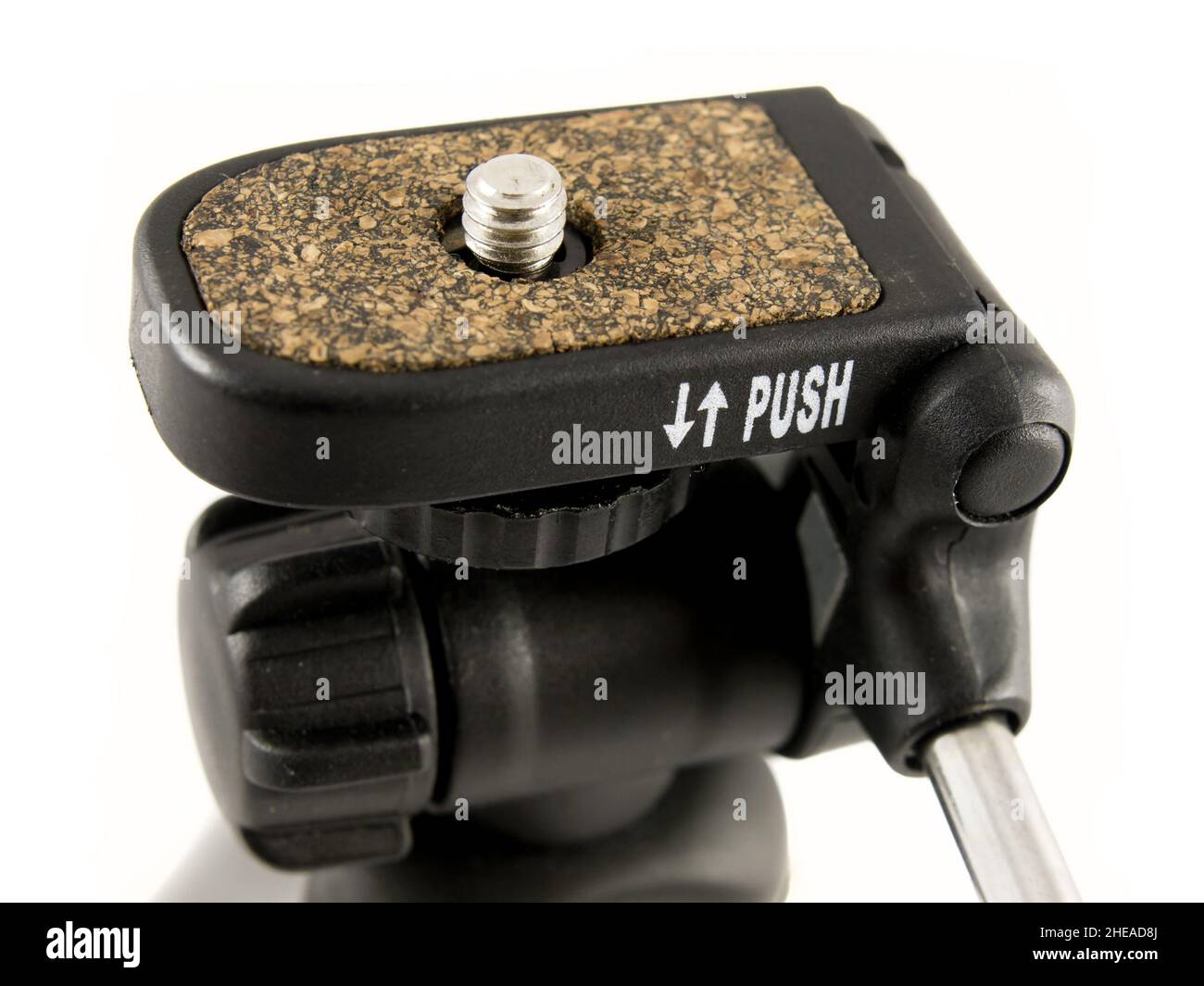 Small black tripod head for a light digital compact cameras Stock Photo ...