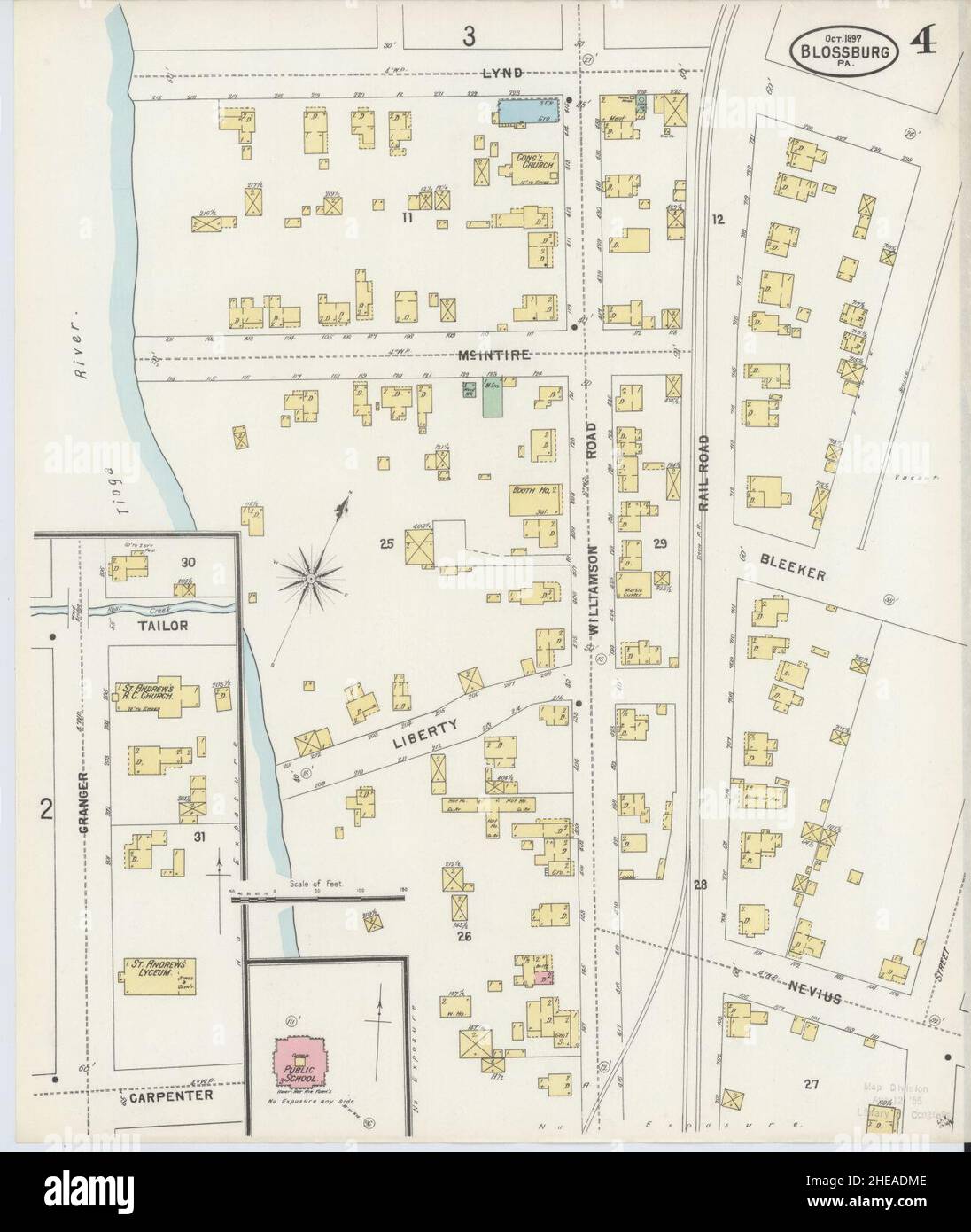 Sanborn Fire Insurance Map from Blossburg, Tioga County, Pennsylvania ... Sanborn Fire Insurance Map from Blossburg, Tioga County, Pennsylvania ...