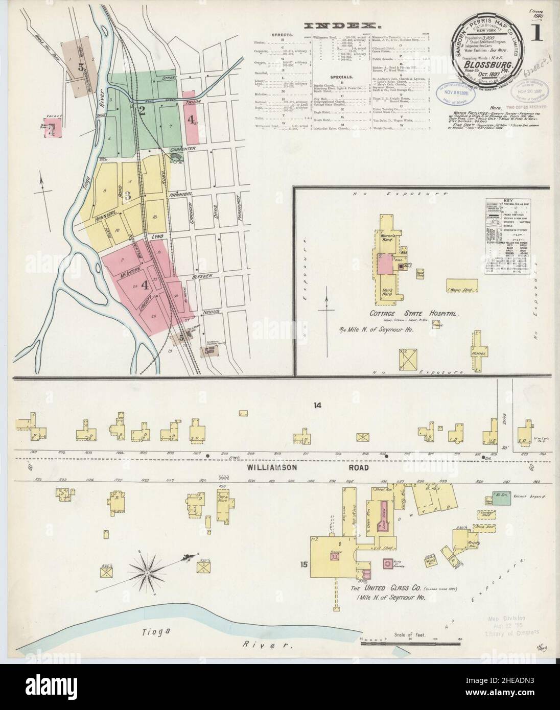 Sanborn Fire Insurance Map from Blossburg, Tioga County, Pennsylvania ... Sanborn Fire Insurance Map from Blossburg, Tioga County, Pennsylvania ...