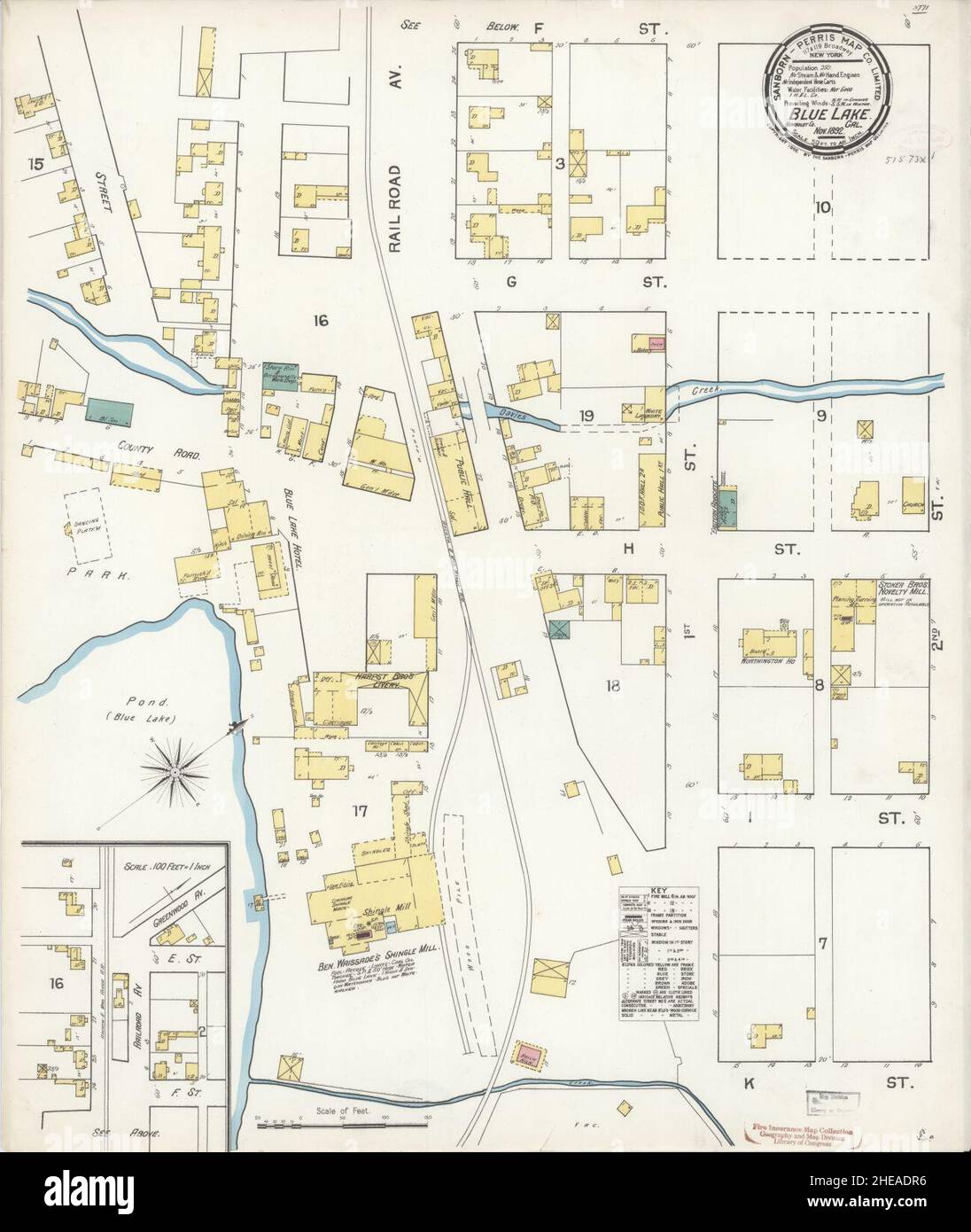 Blue lake california map hi-res stock photography and images - Alamy