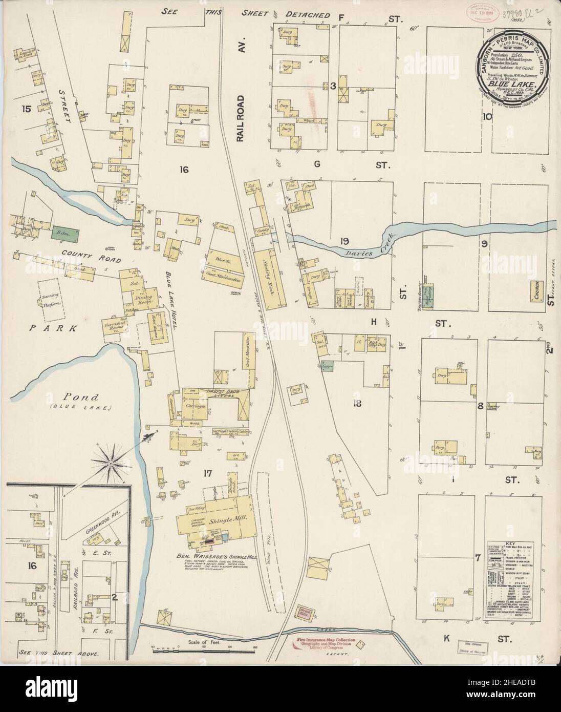 Blue lake california map hi-res stock photography and images - Alamy