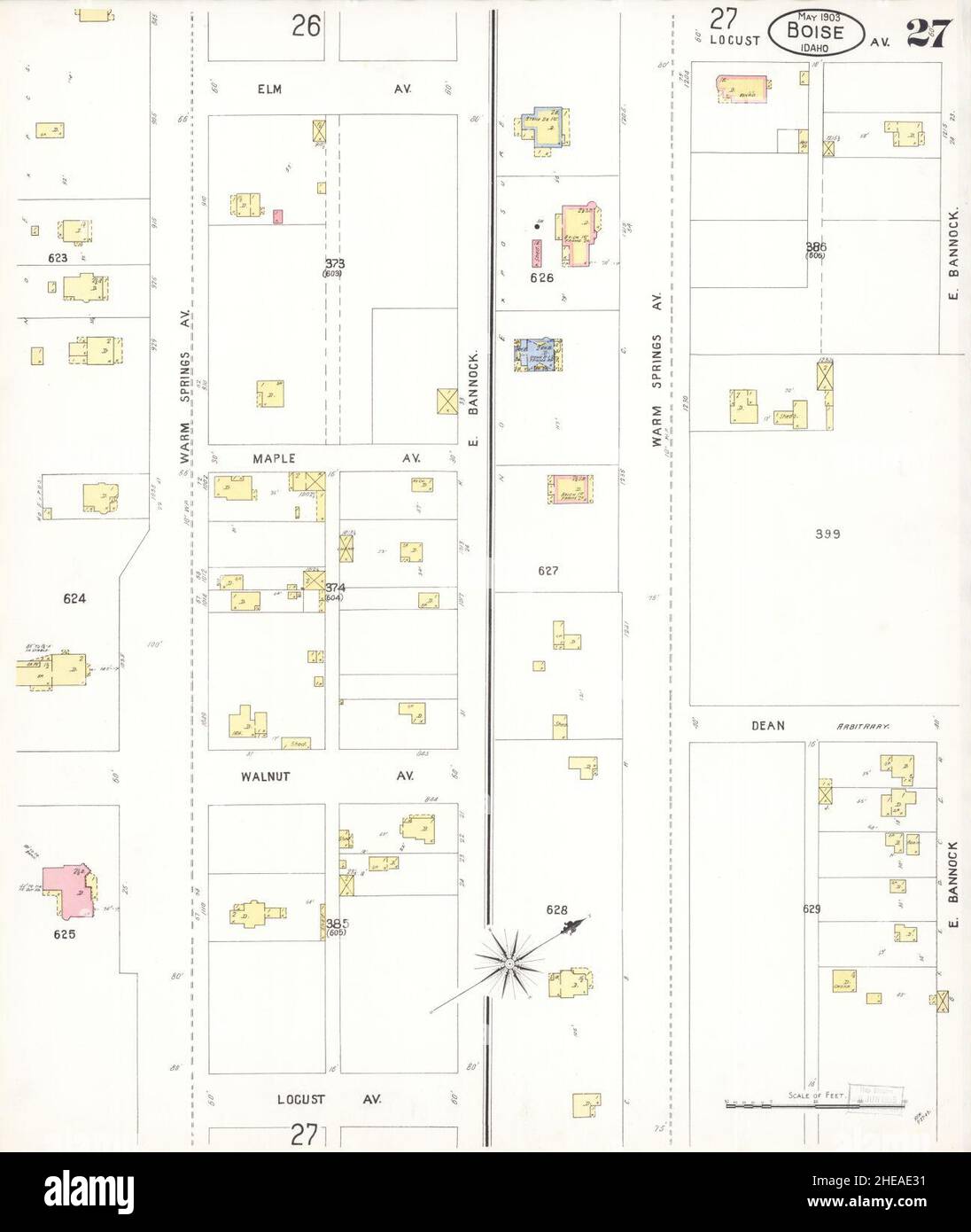 Idaho fire map hi-res stock photography and images - Alamy