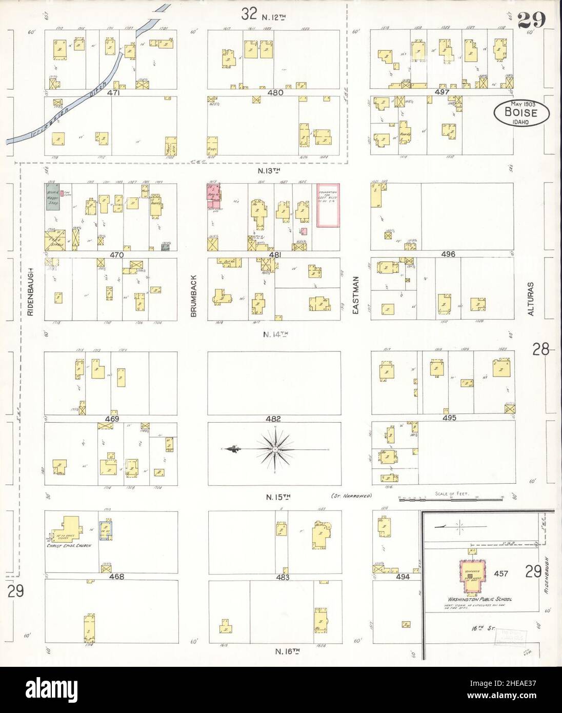 Idaho fire map hi-res stock photography and images - Alamy