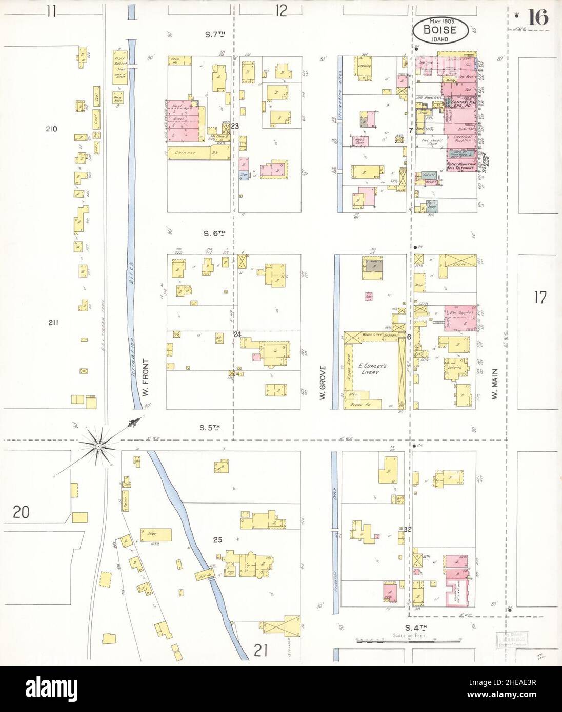 Idaho fire map hi-res stock photography and images - Alamy