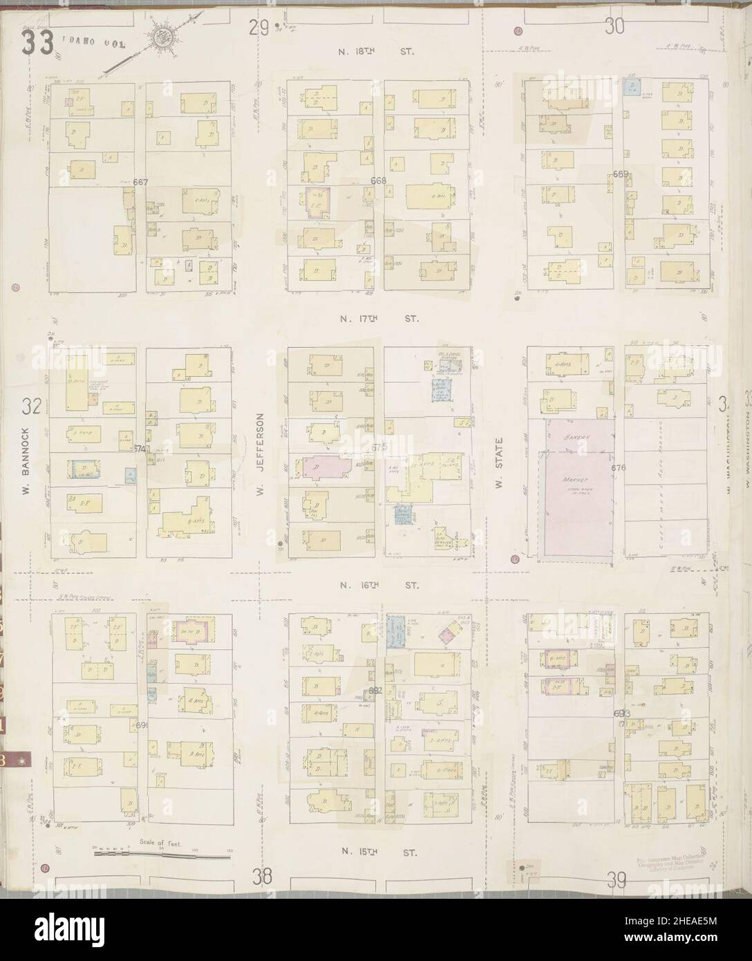 Idaho fire map hi-res stock photography and images - Alamy