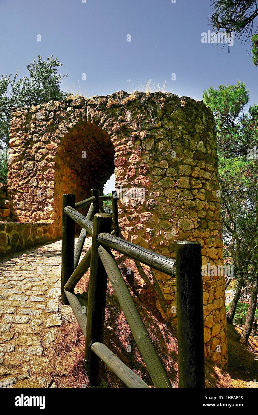 Ruins of the Arab Castle of Vilchez, Jaen Stock Photo - Alamy