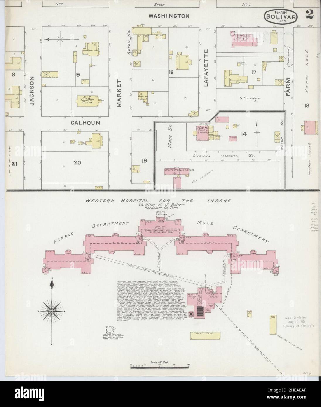 Bolivar county map hi-res stock photography and images - Alamy