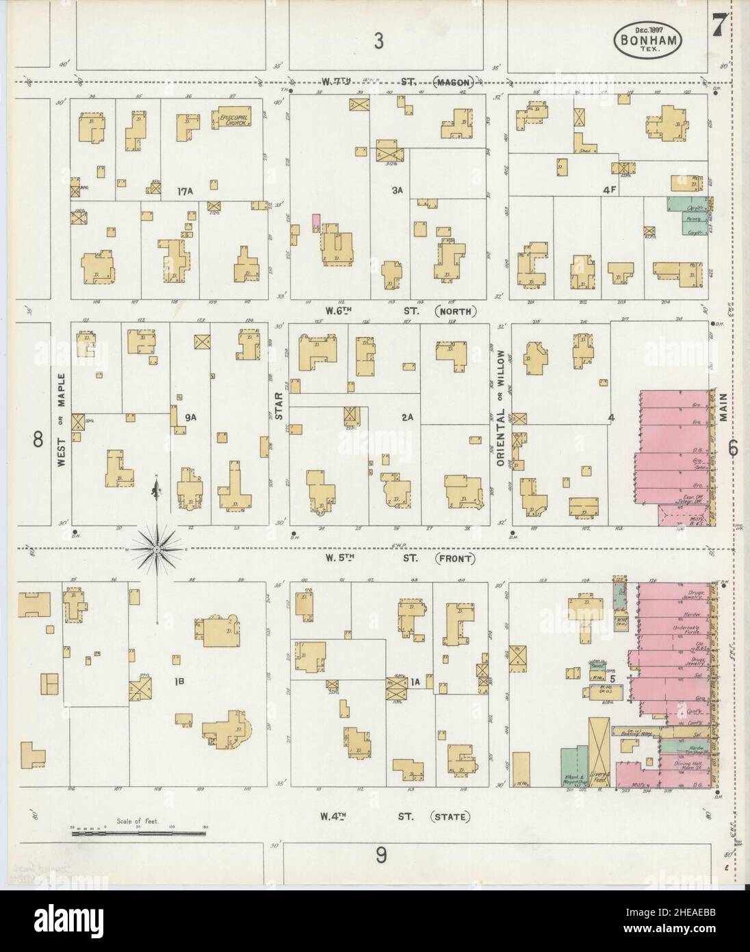 Fannin county map hi-res stock photography and images - Alamy