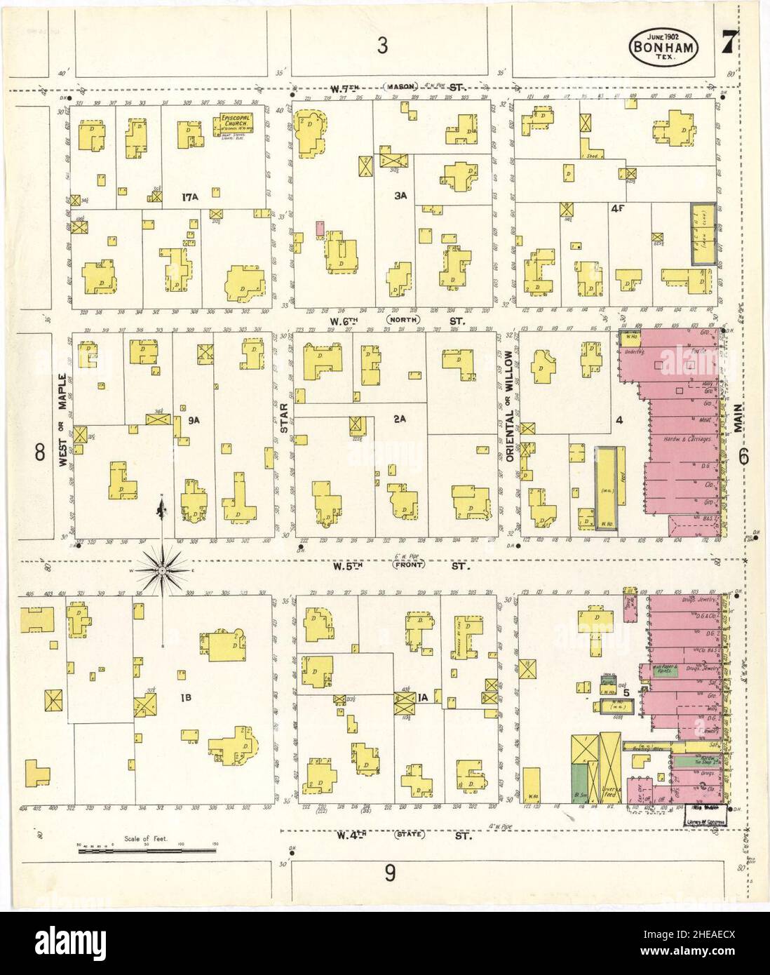 Map of fannin hi-res stock photography and images - Alamy