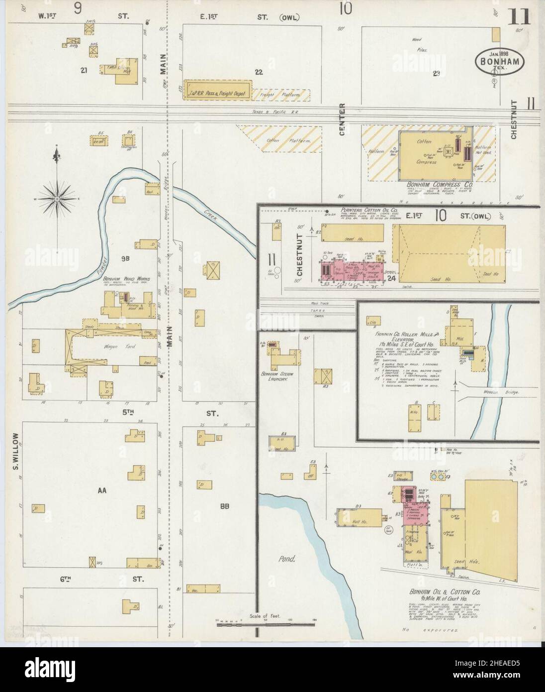 Map of fannin hi-res stock photography and images - Alamy