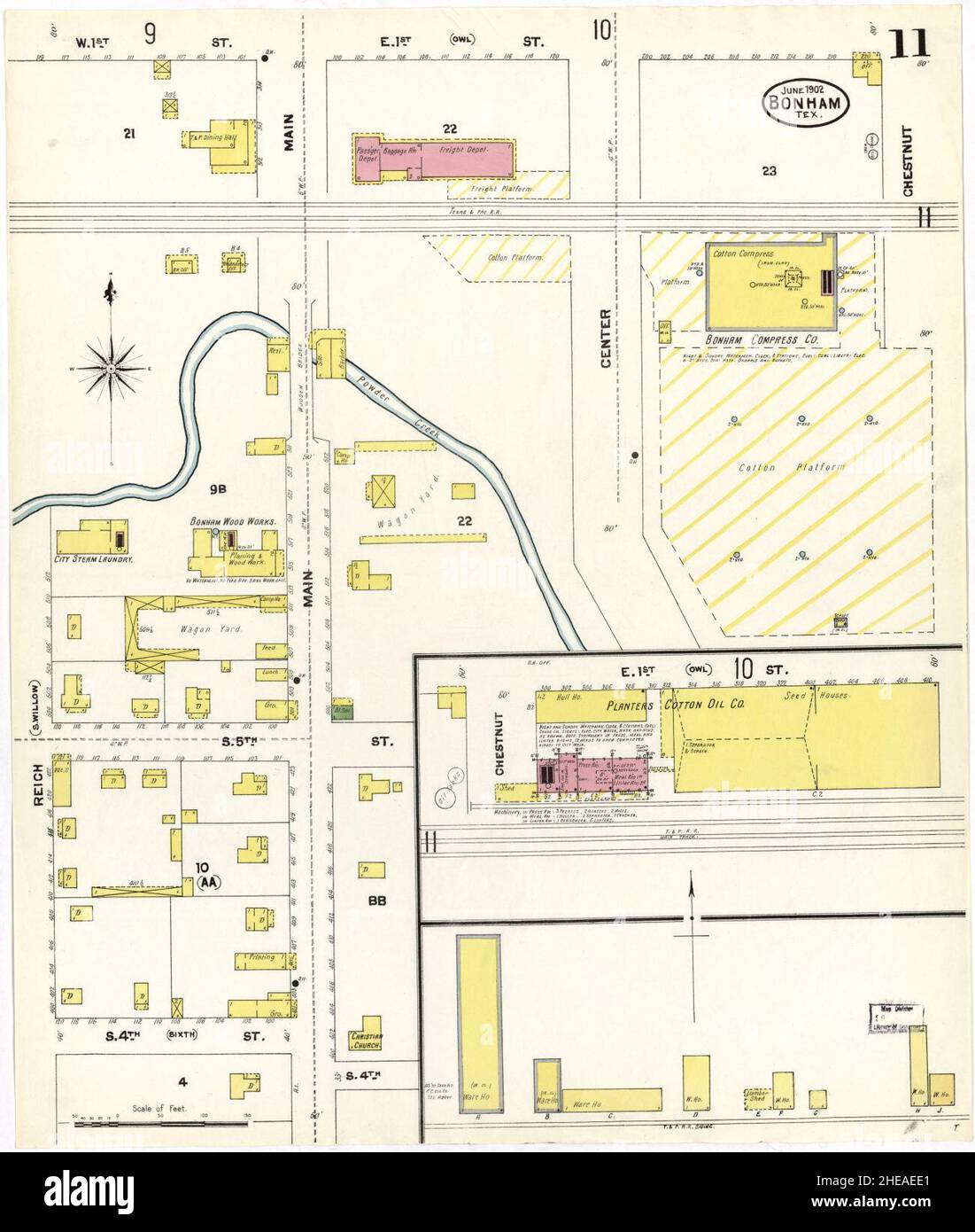 Fannin county map hi-res stock photography and images - Alamy