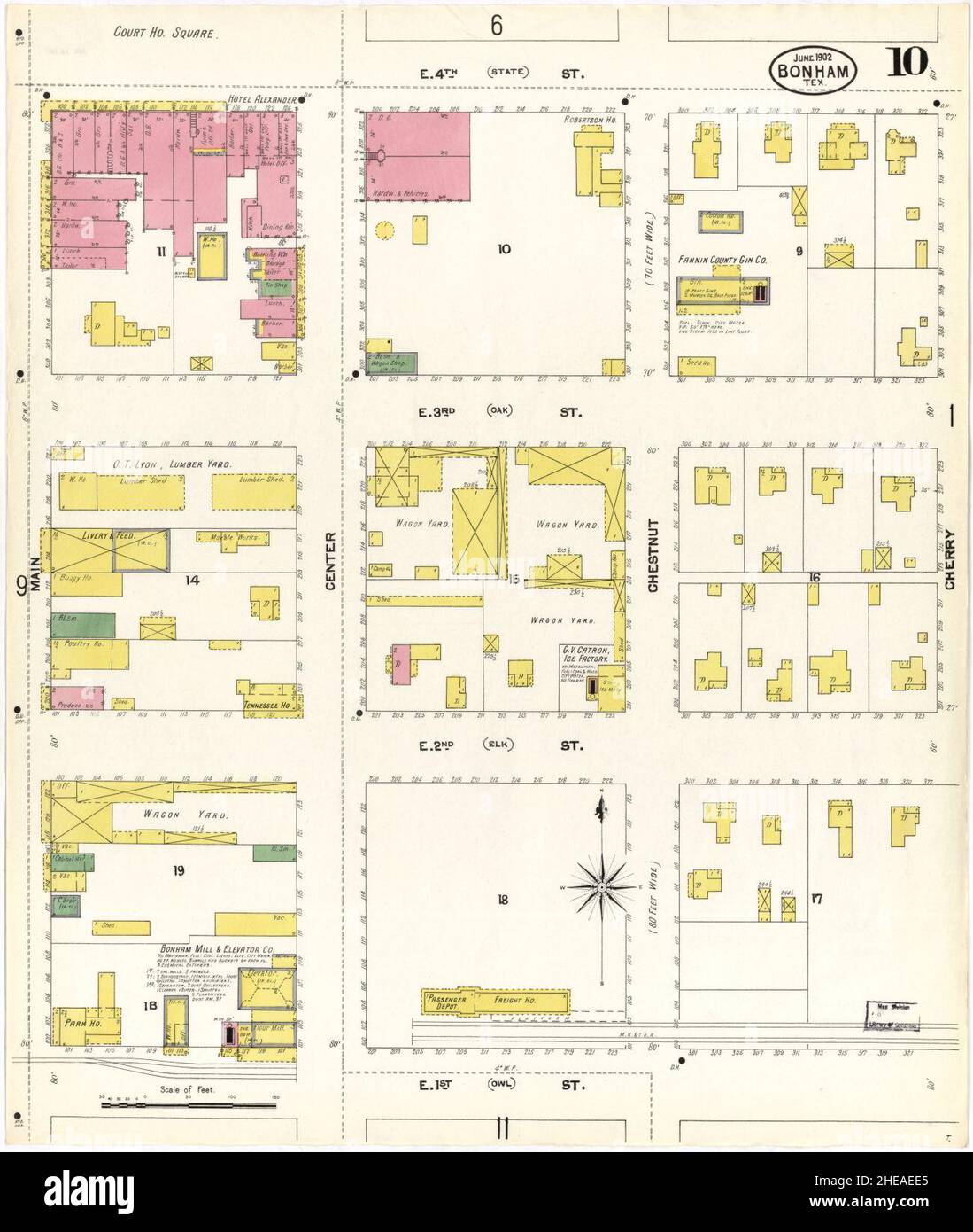 Fannin county map hi-res stock photography and images - Alamy
