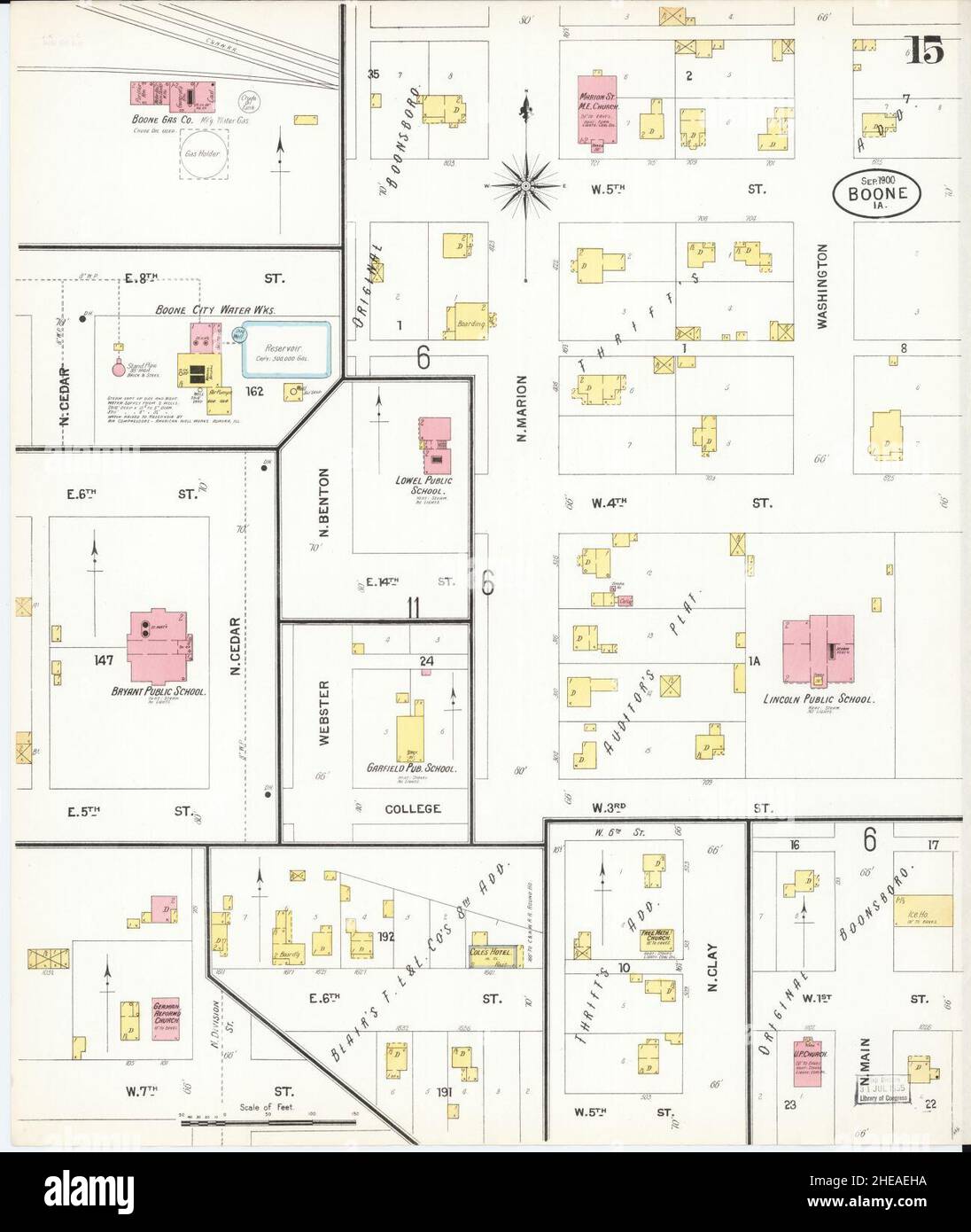 Boone iowa map hi-res stock photography and images - Alamy