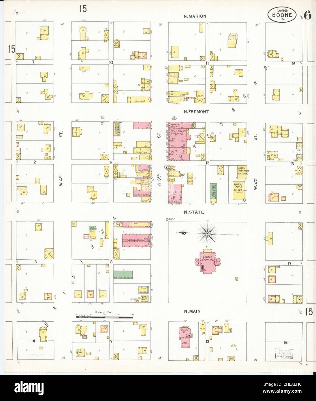 Boone iowa map hi-res stock photography and images - Alamy