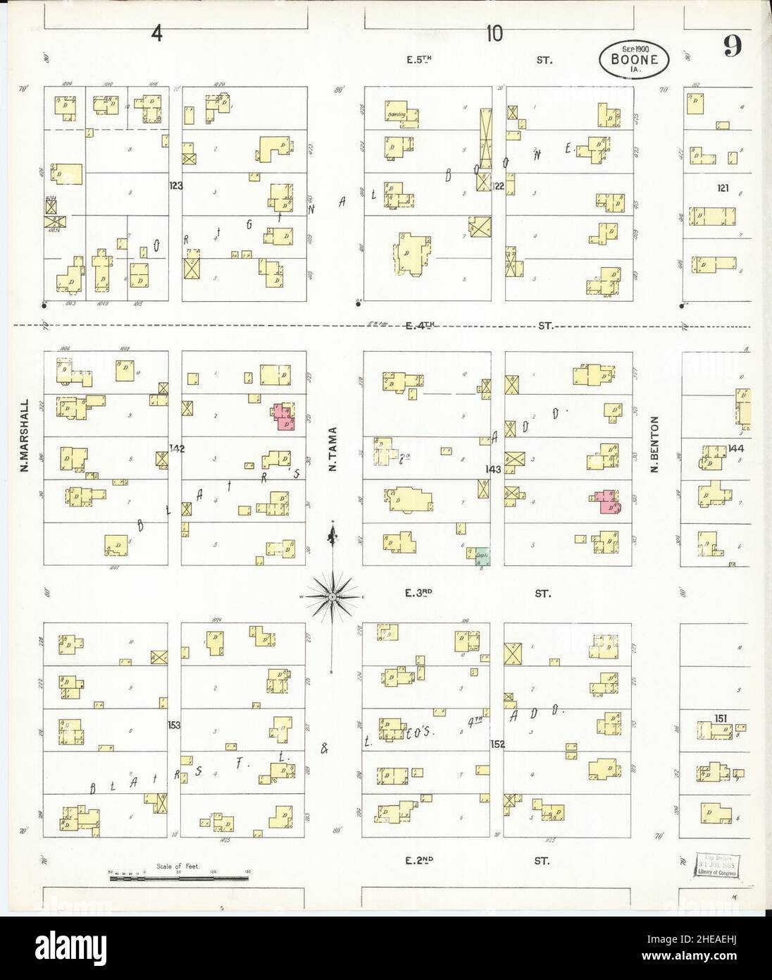 Map of boone hi-res stock photography and images - Alamy