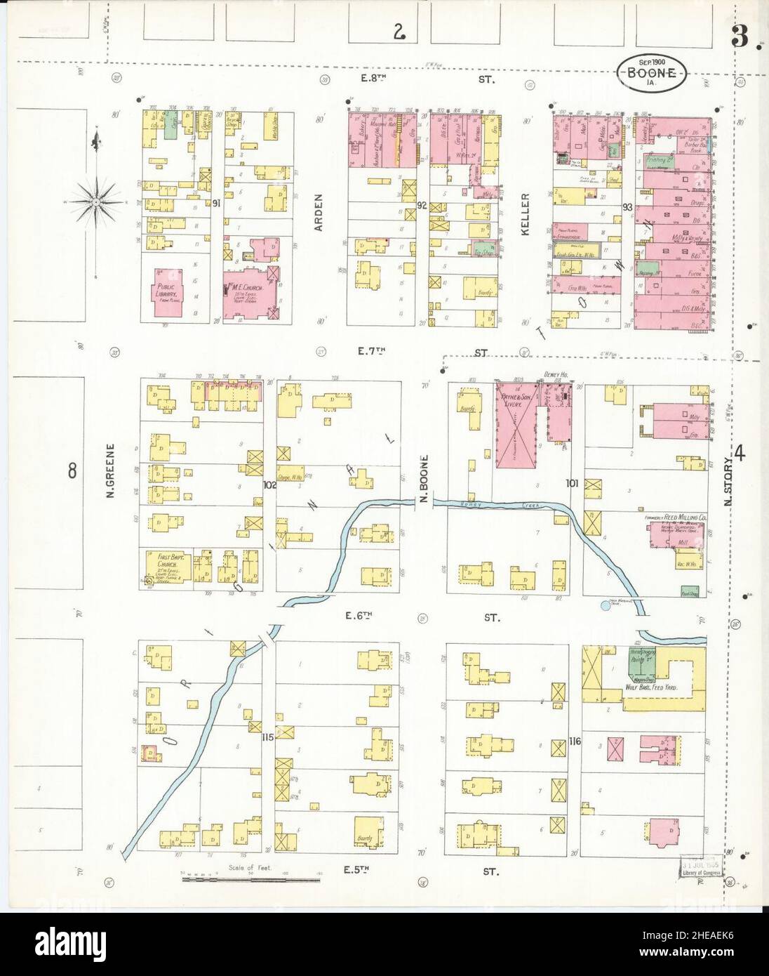 Boone county map hi-res stock photography and images - Alamy
