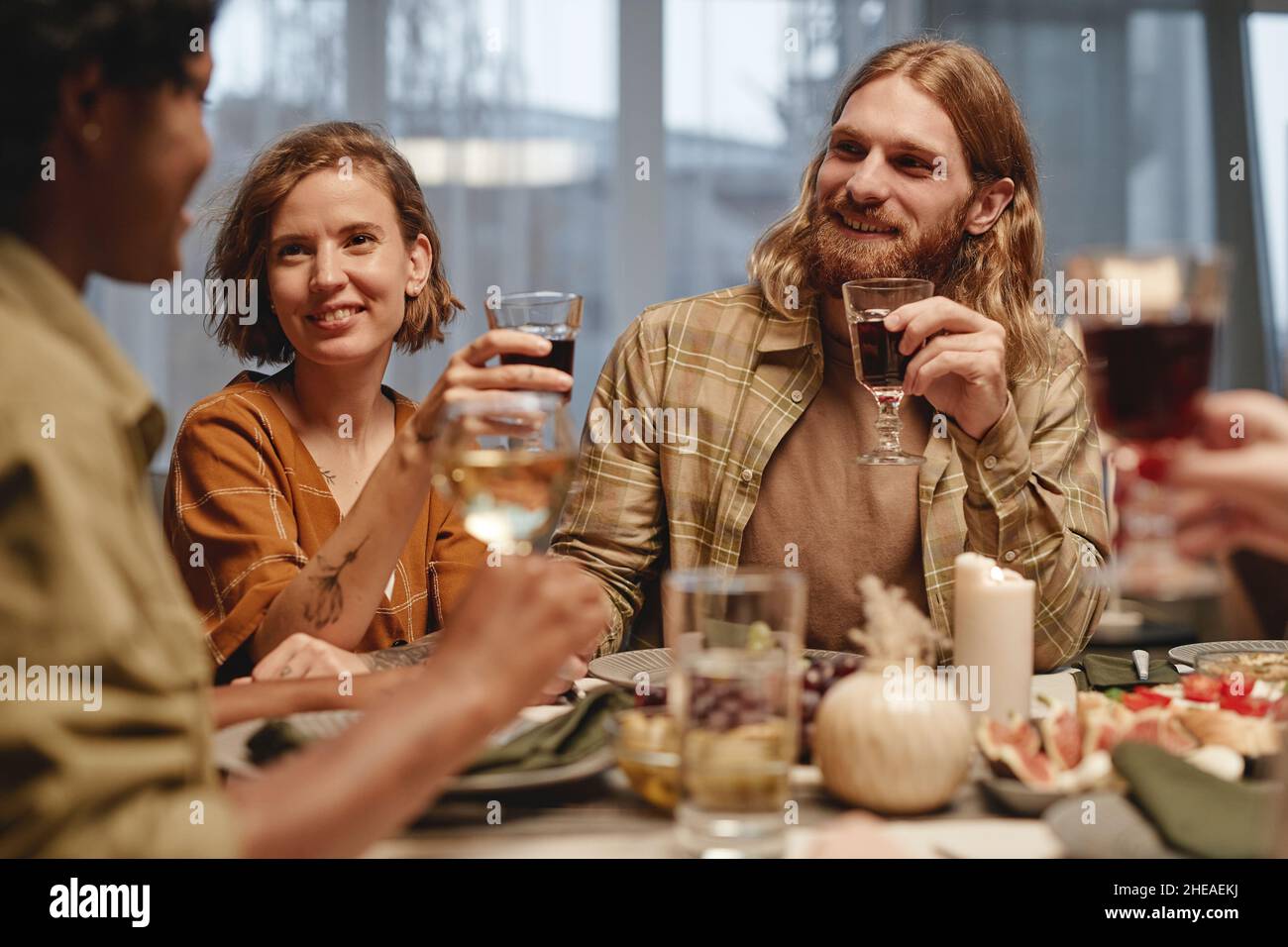 Party food table hi-res stock photography and images - Alamy
