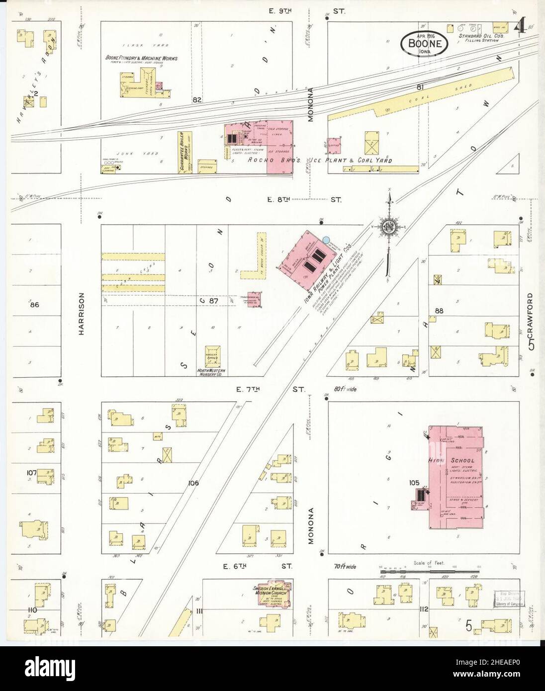 Map of boone hi-res stock photography and images - Alamy