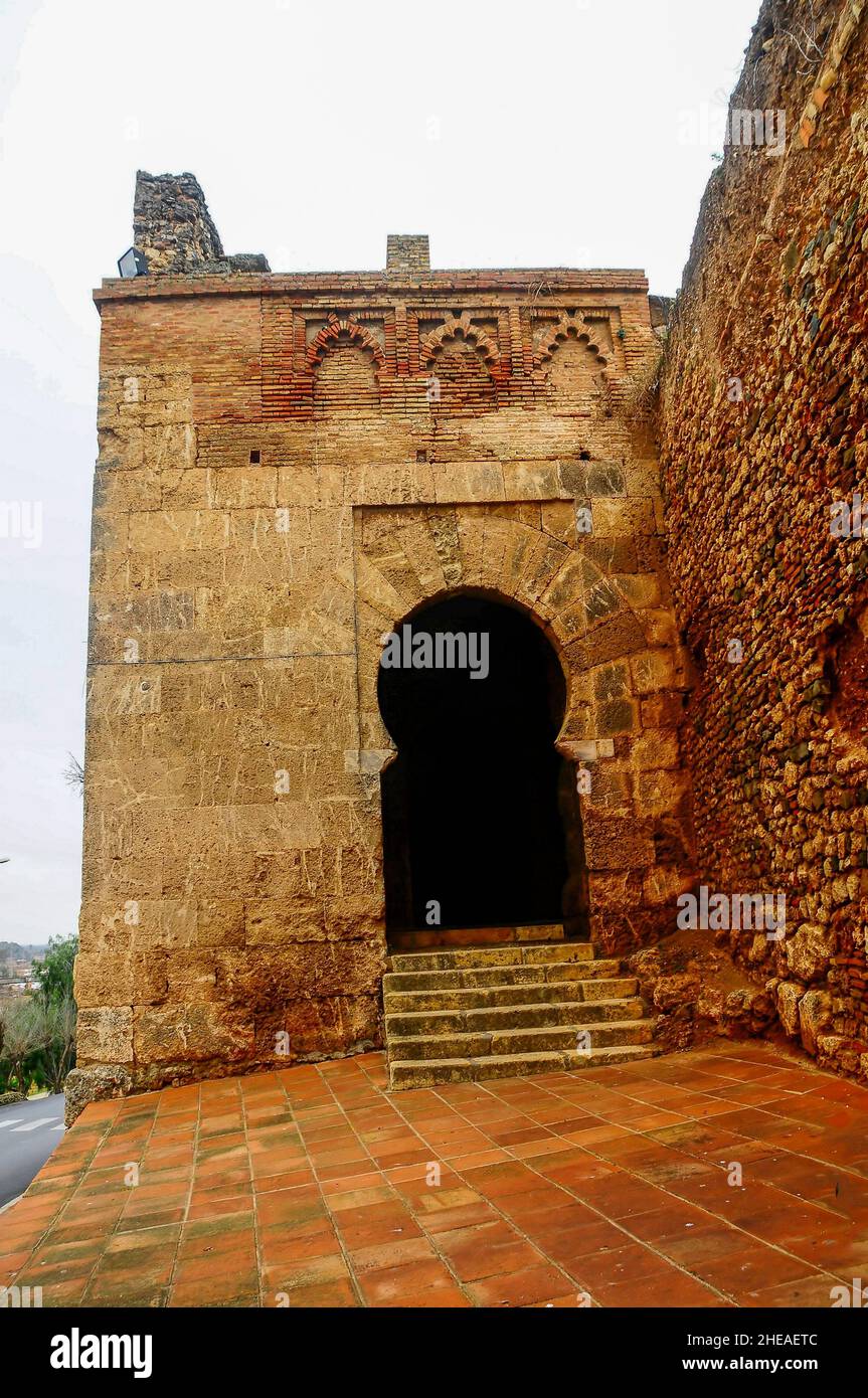 Gates of the Arab wall of Niebla, Huelva Stock Photo - Alamy