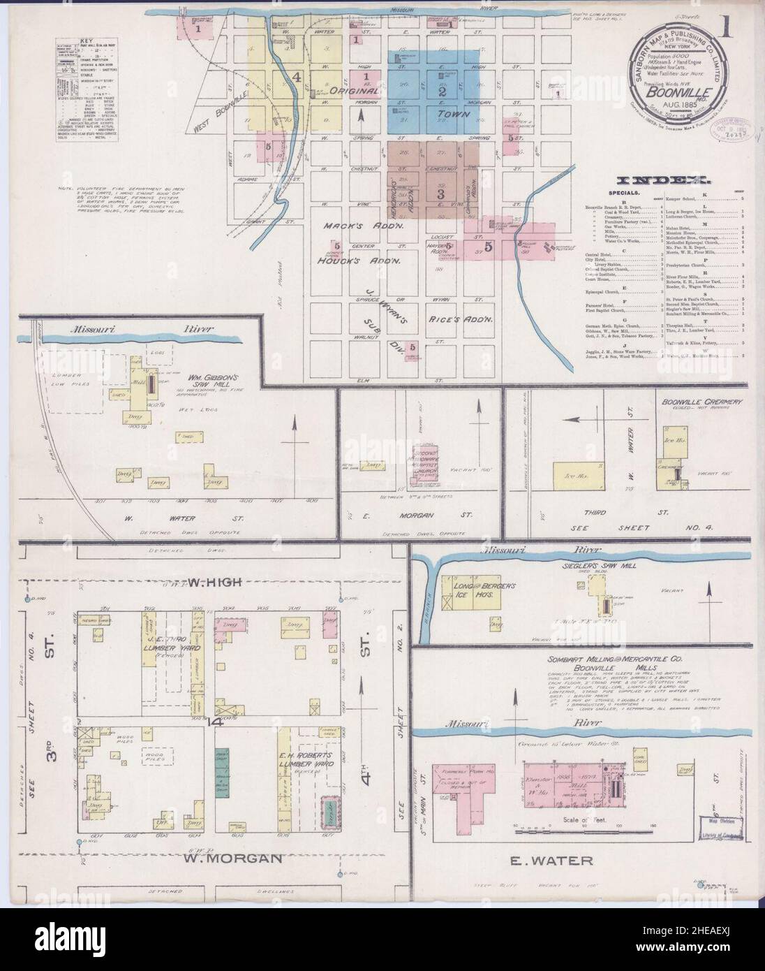 Map of boonville hi-res stock photography and images - Alamy