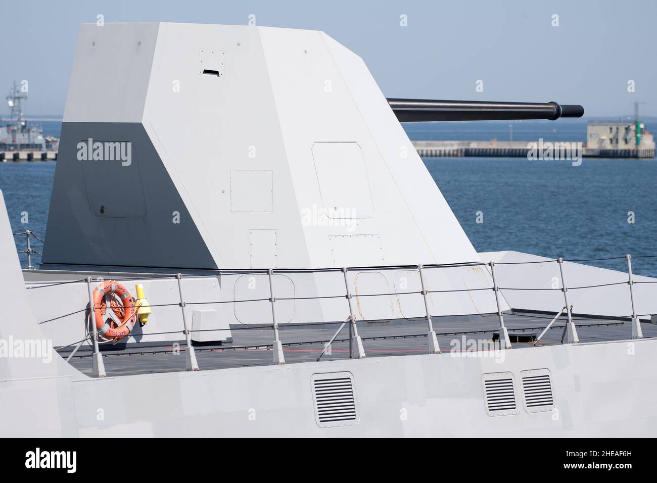 Italian Antonio Marceglia F 597 a Carlo Bergamini-class frigate in port ...