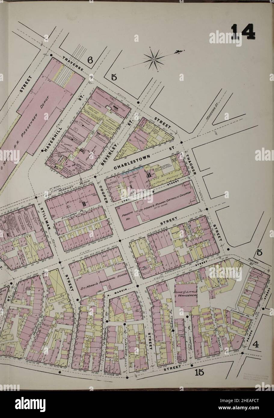 Sanborn Fire Insurance Map from Boston, Suffolk County, Massachusetts ...