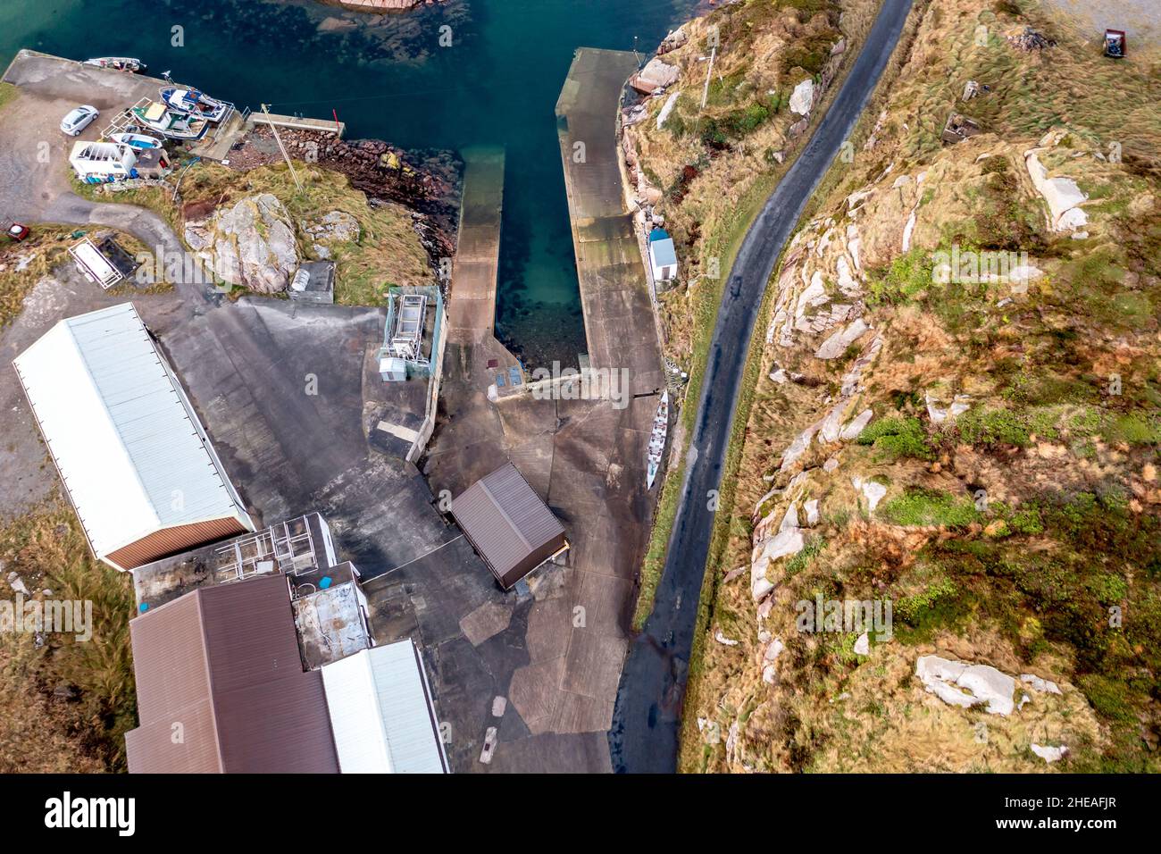 Aerial view of Kincasslagh in County Donegal - Ireland Stock Photo - Alamy