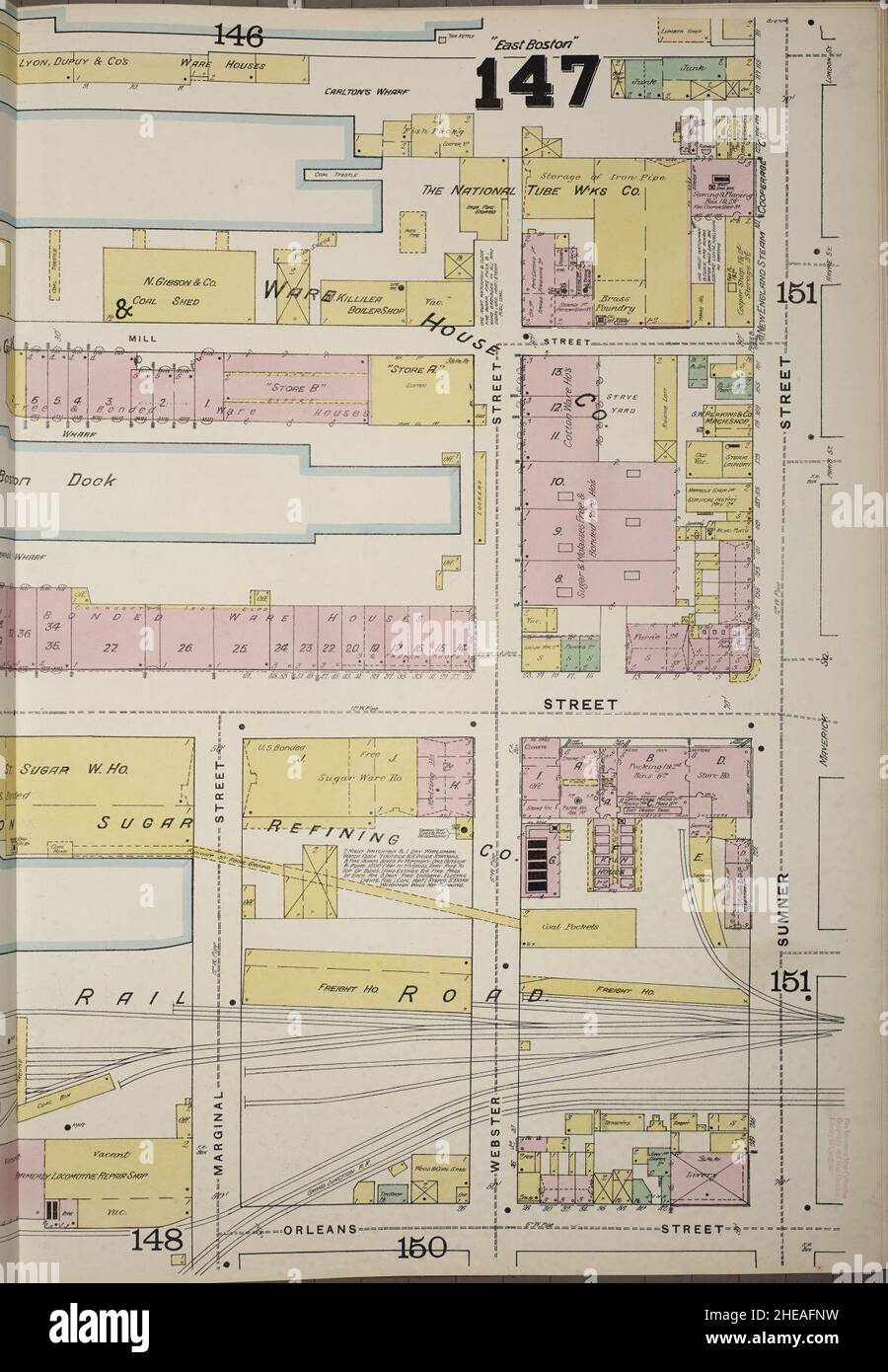 Sanborn Fire Insurance Map from Boston, Suffolk County, Massachusetts ...