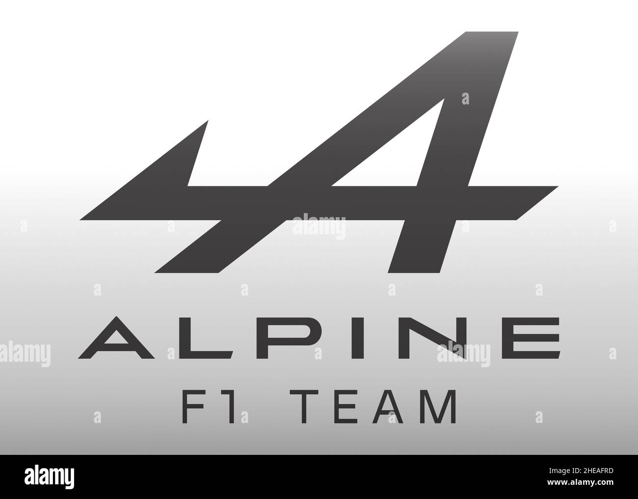 Alpine team logo Stock Photo - Alamy