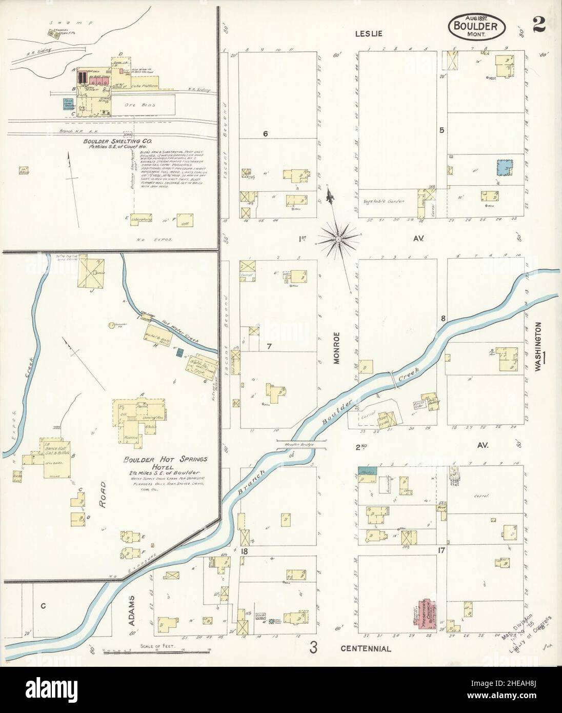 Map of boulder montana hi-res stock photography and images - Alamy