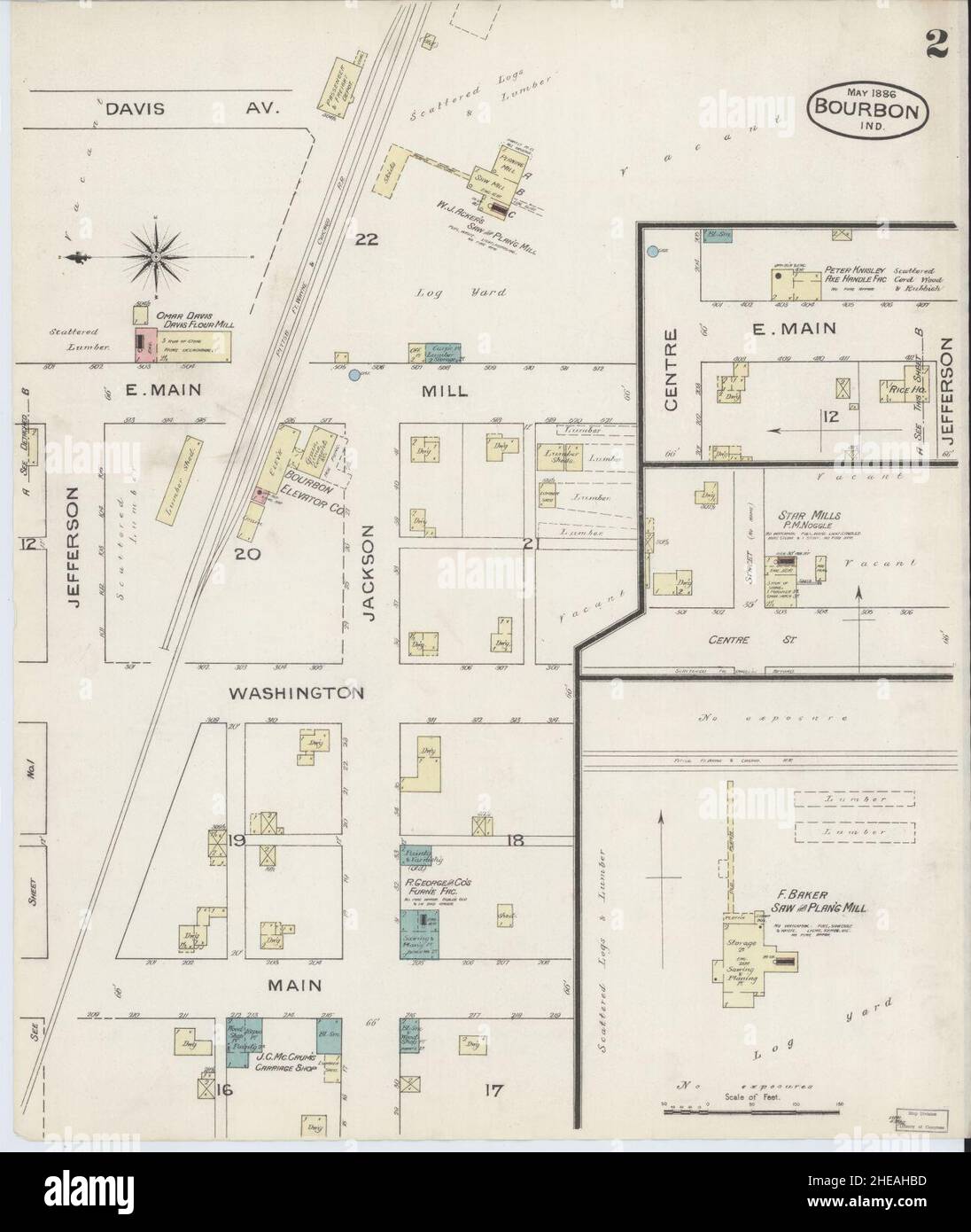 Bourbon county map hi-res stock photography and images - Alamy