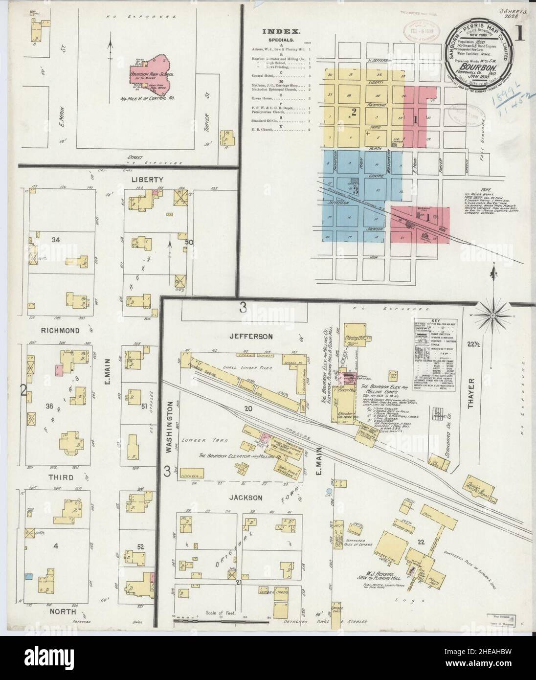Bourbon county map hi-res stock photography and images - Alamy