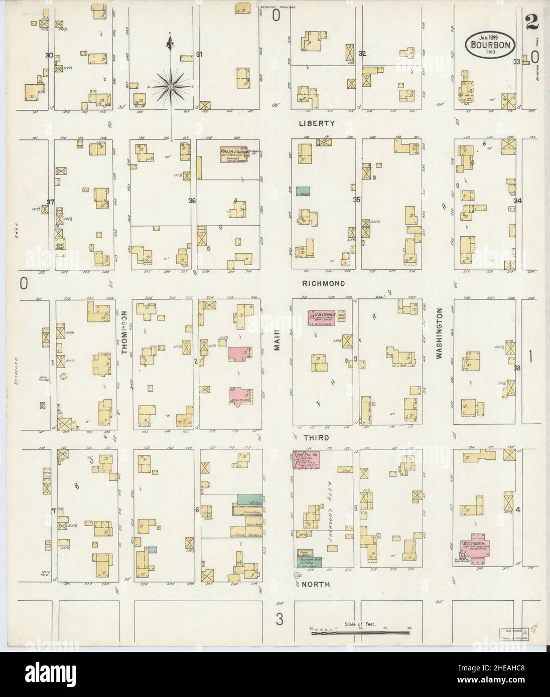 Bourbon county map hi-res stock photography and images - Alamy