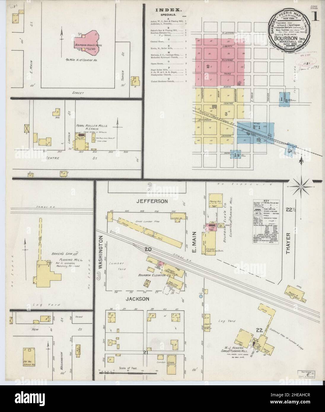 Bourbon county map hi-res stock photography and images - Alamy