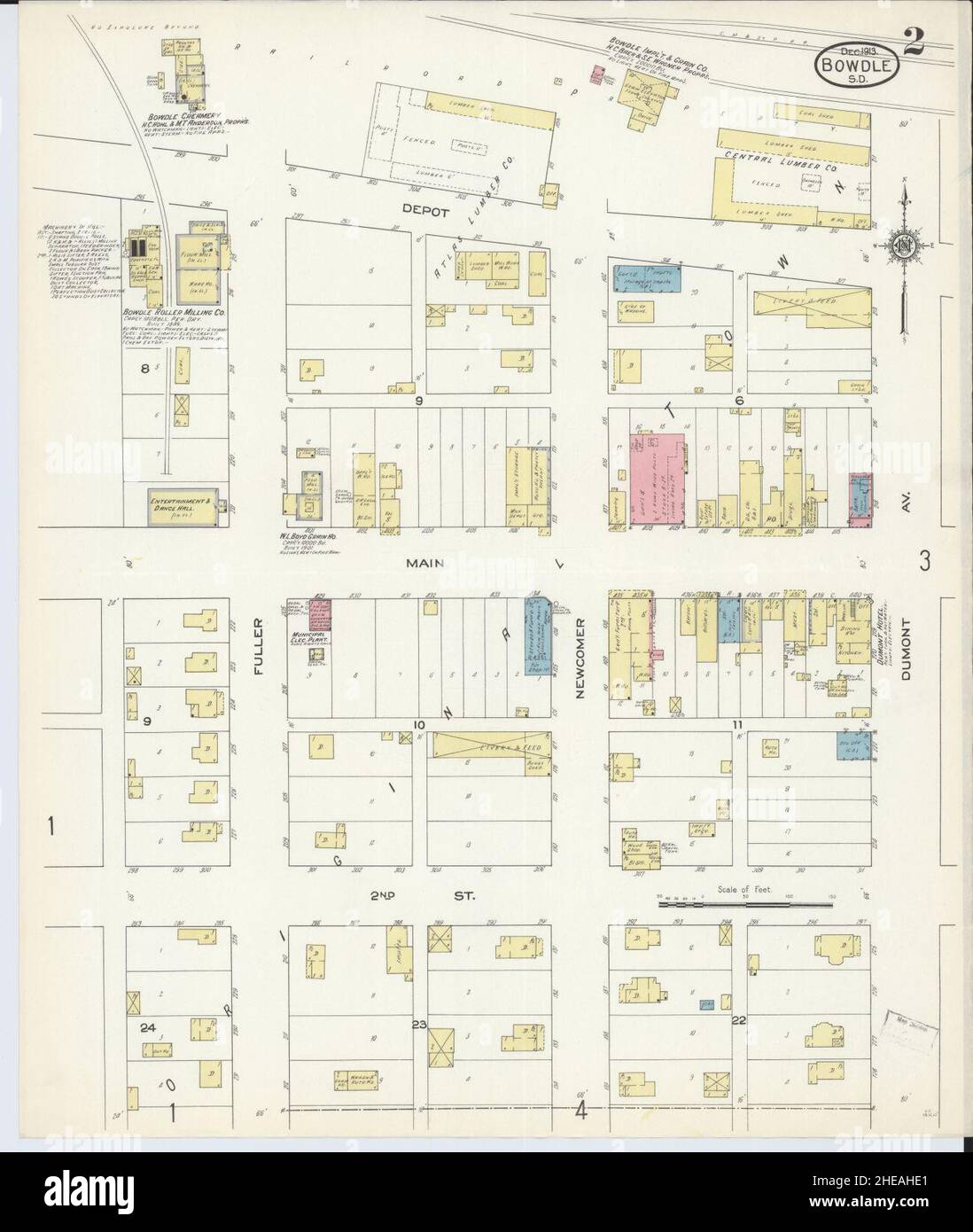 Map of bowdle hi-res stock photography and images - Alamy