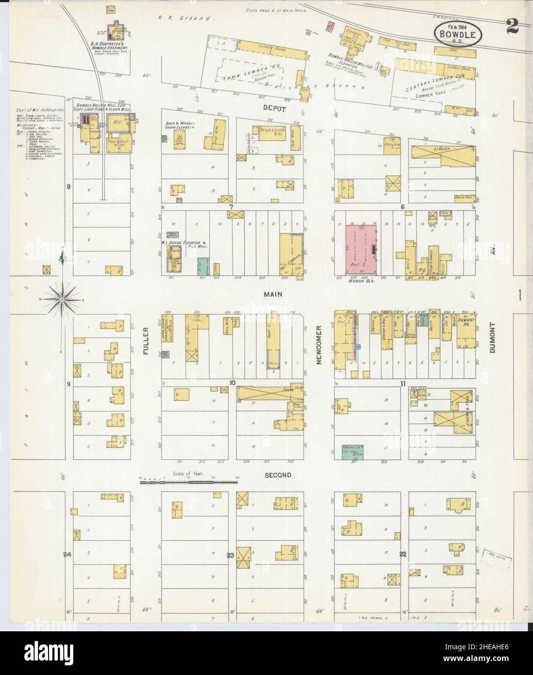 Bowdle south dakota map hi-res stock photography and images - Alamy