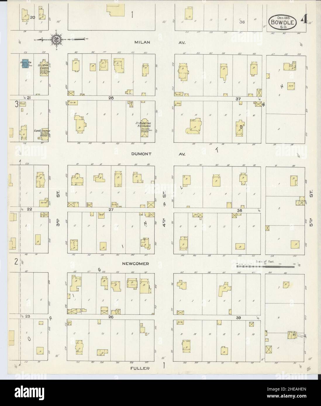 Map of bowdle hi-res stock photography and images - Alamy
