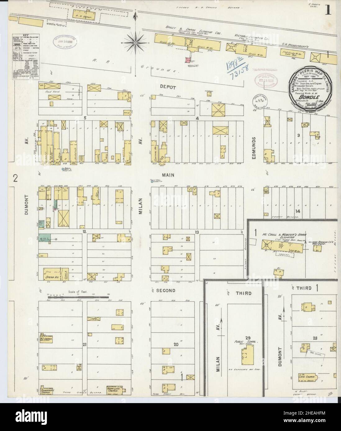 Map of bowdle hi-res stock photography and images - Alamy